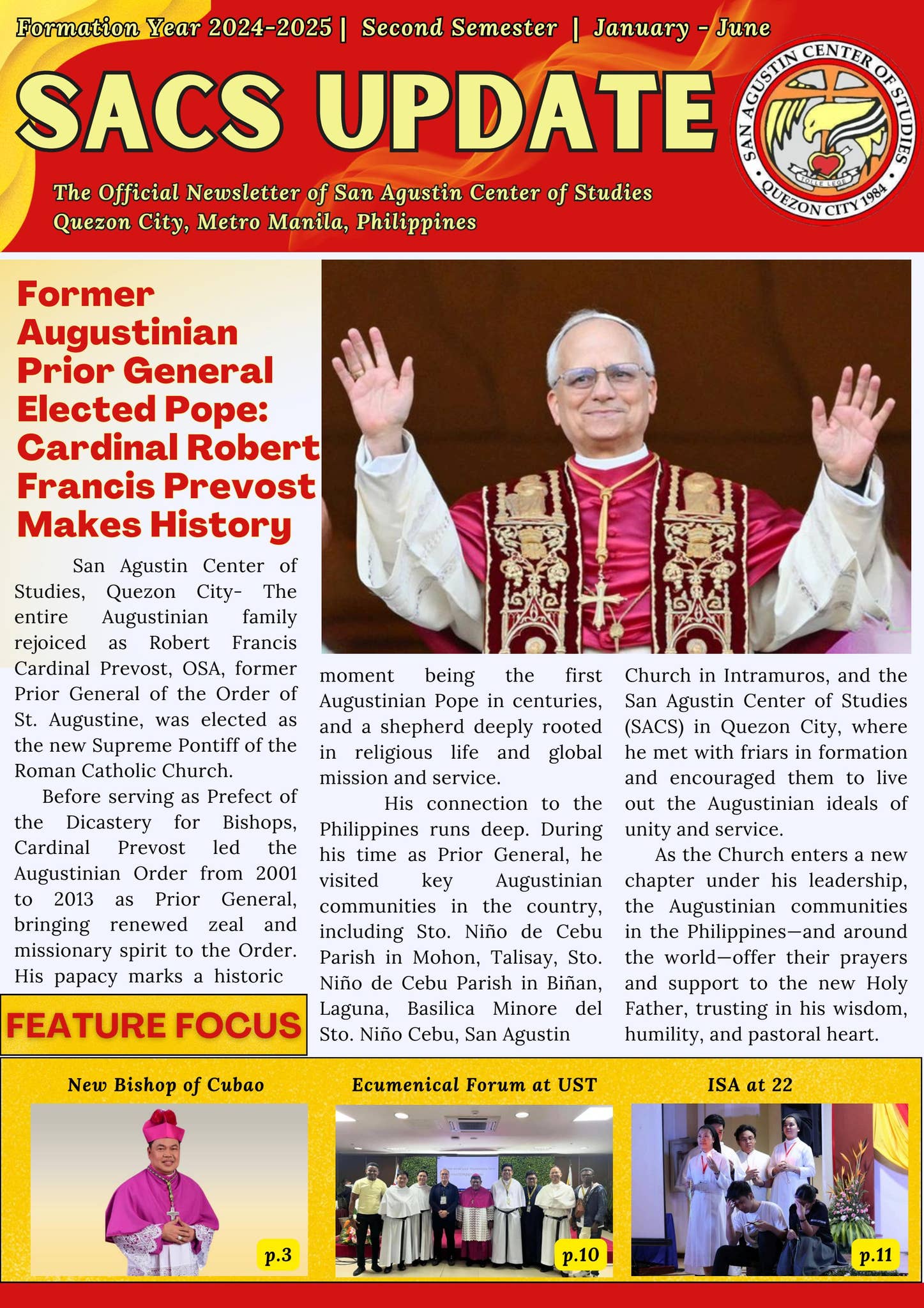 SACS Update Newsletter F.Y. 2024-2025 2nd Semester by SAN AGUSTIN ...