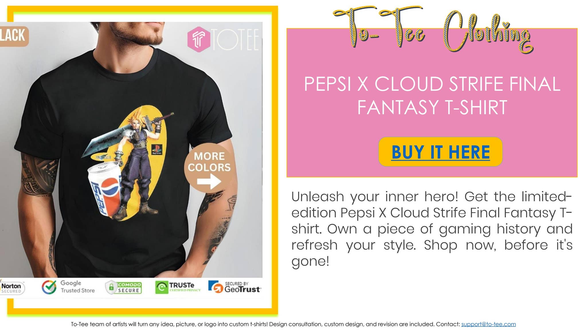 Pepsi X Cloud Strife Final Fantasy T-shirt by PeterArtTeeShirt - Issuu