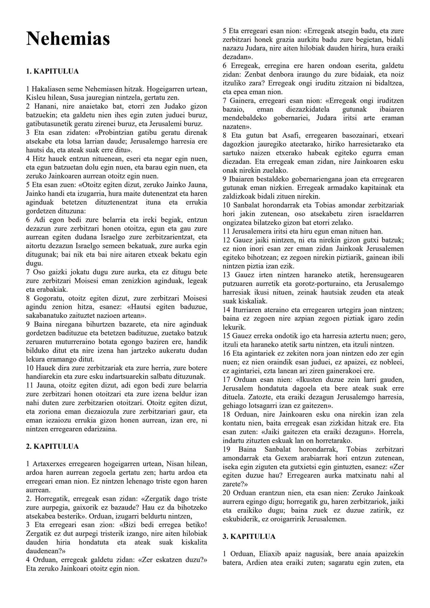 Basque - The Book of Nehemiah by Filipino Tracts and Literature Society ...