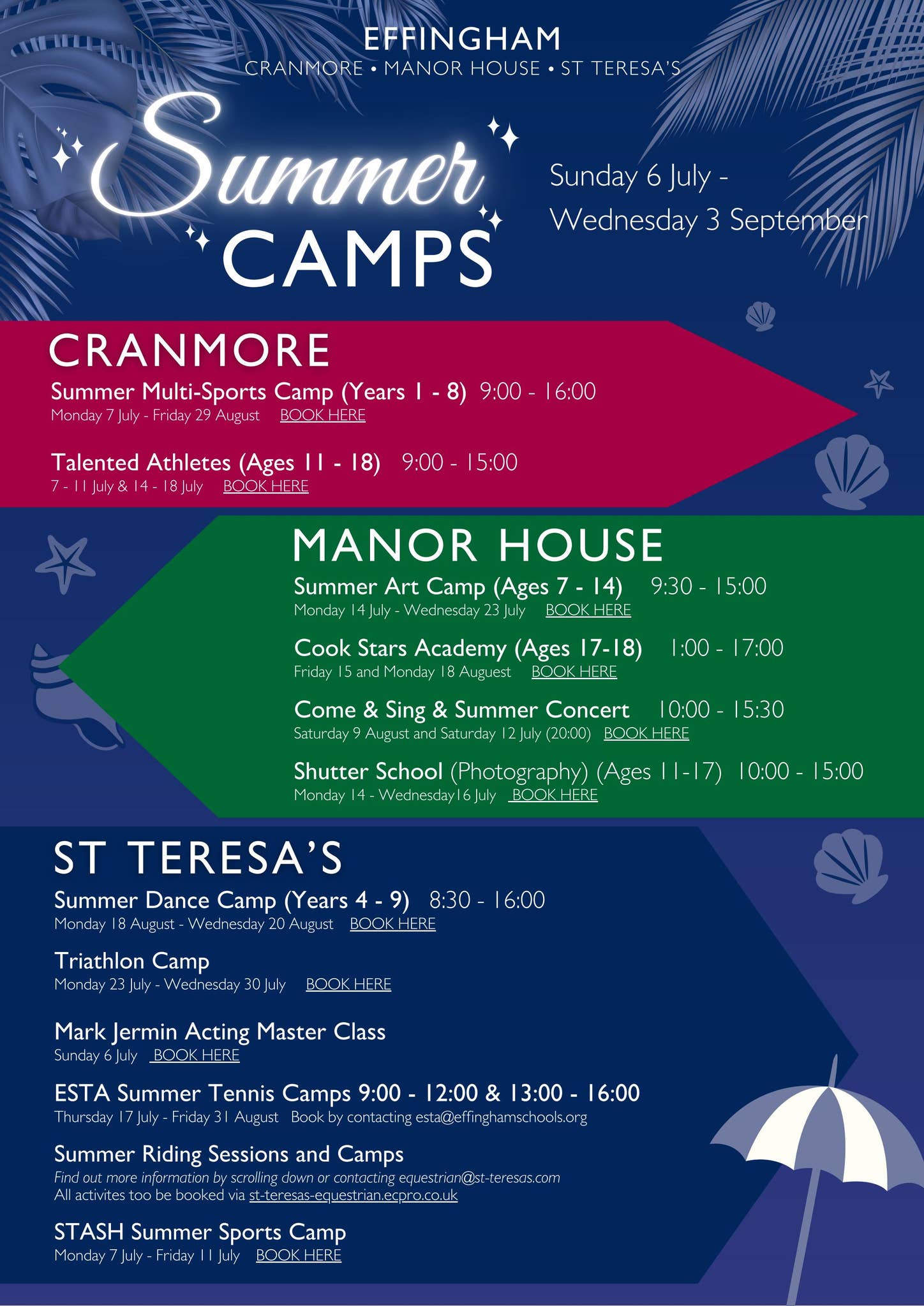 Summer Camps 2025 by Effingham Schools Trust - Issuu