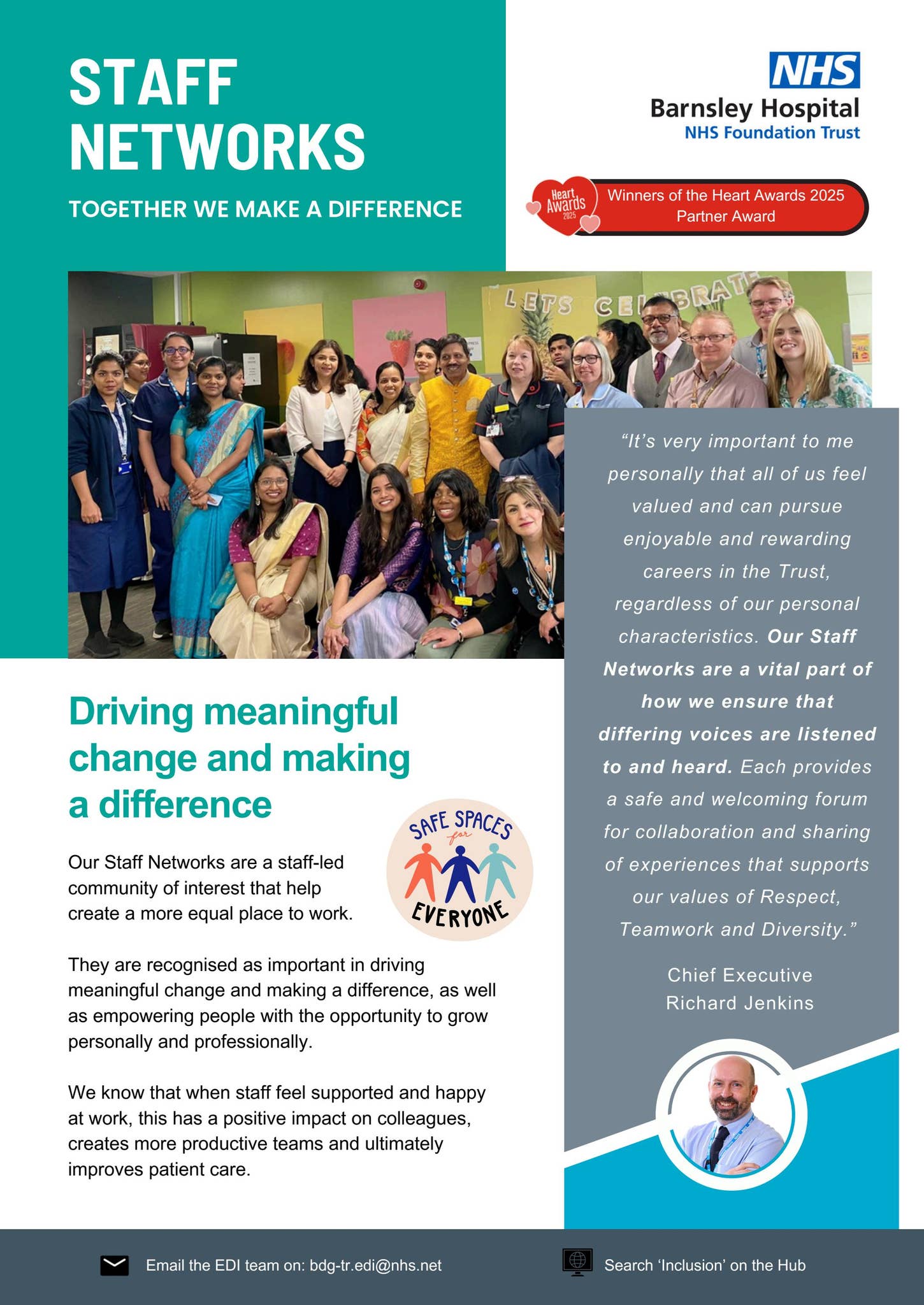 Staff Network Brochure by Barnsley Hospital NHS Foundation Trust - Issuu