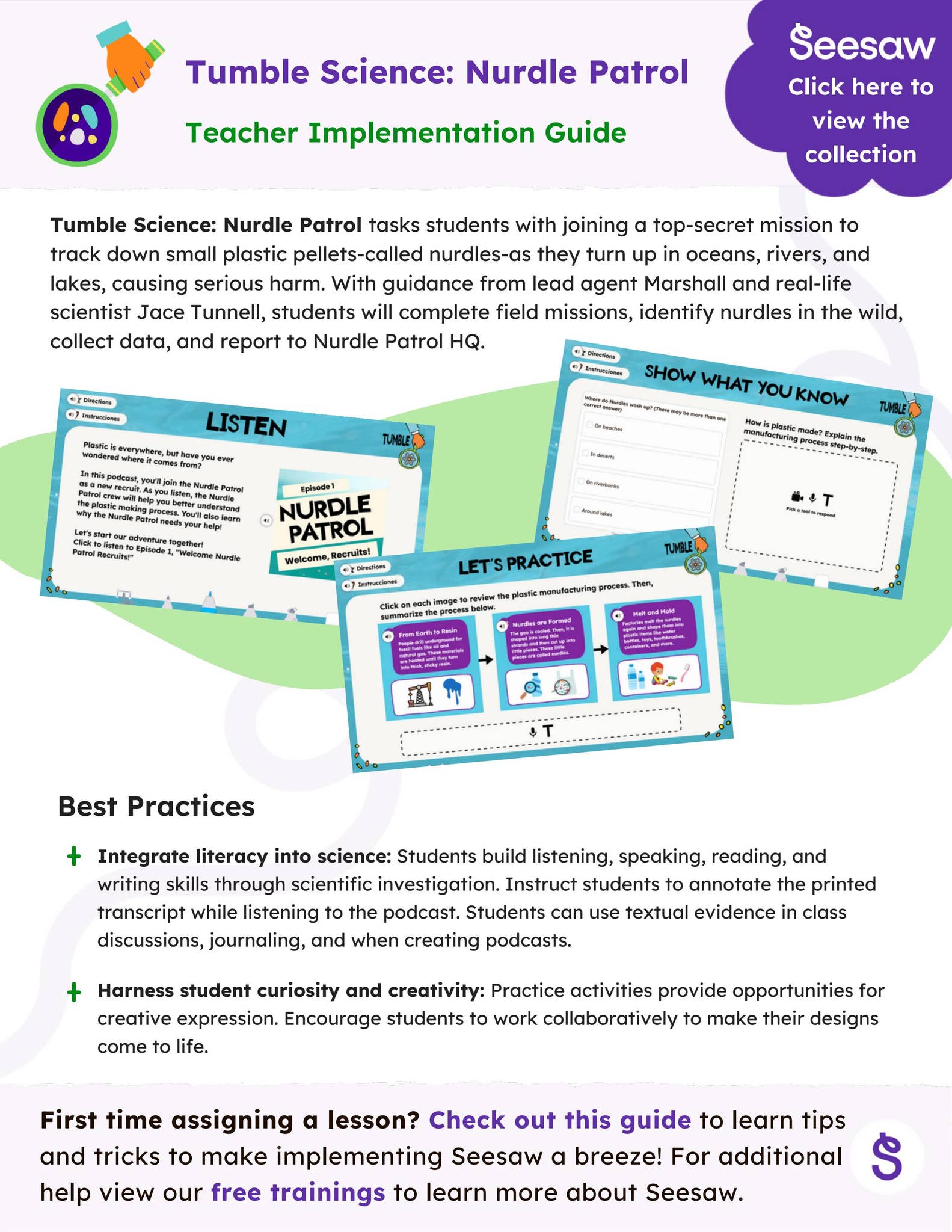 Tumble Science: Nurdle Patrol Implementation Guide by seesawlearning ...