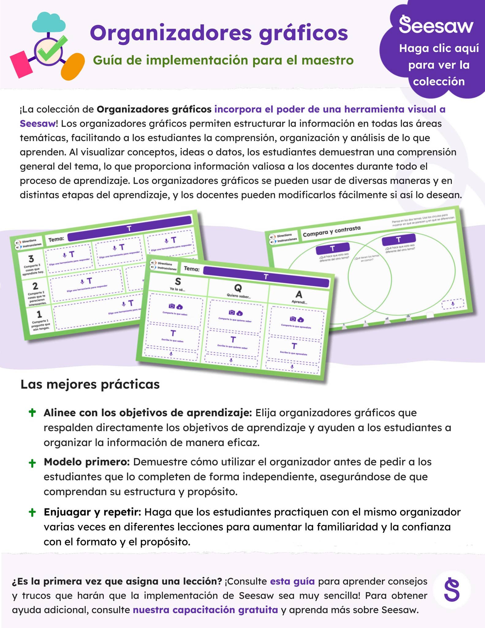 Organizadores gráficos Implementation Guide by seesawlearning - Issuu