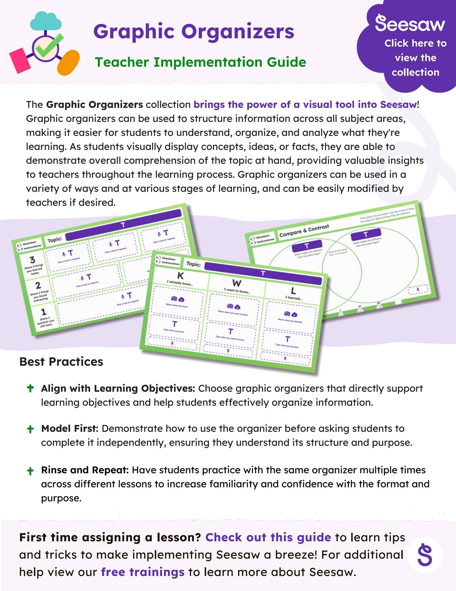 Graphic Organizers Implementation Guide by seesawlearning - Issuu