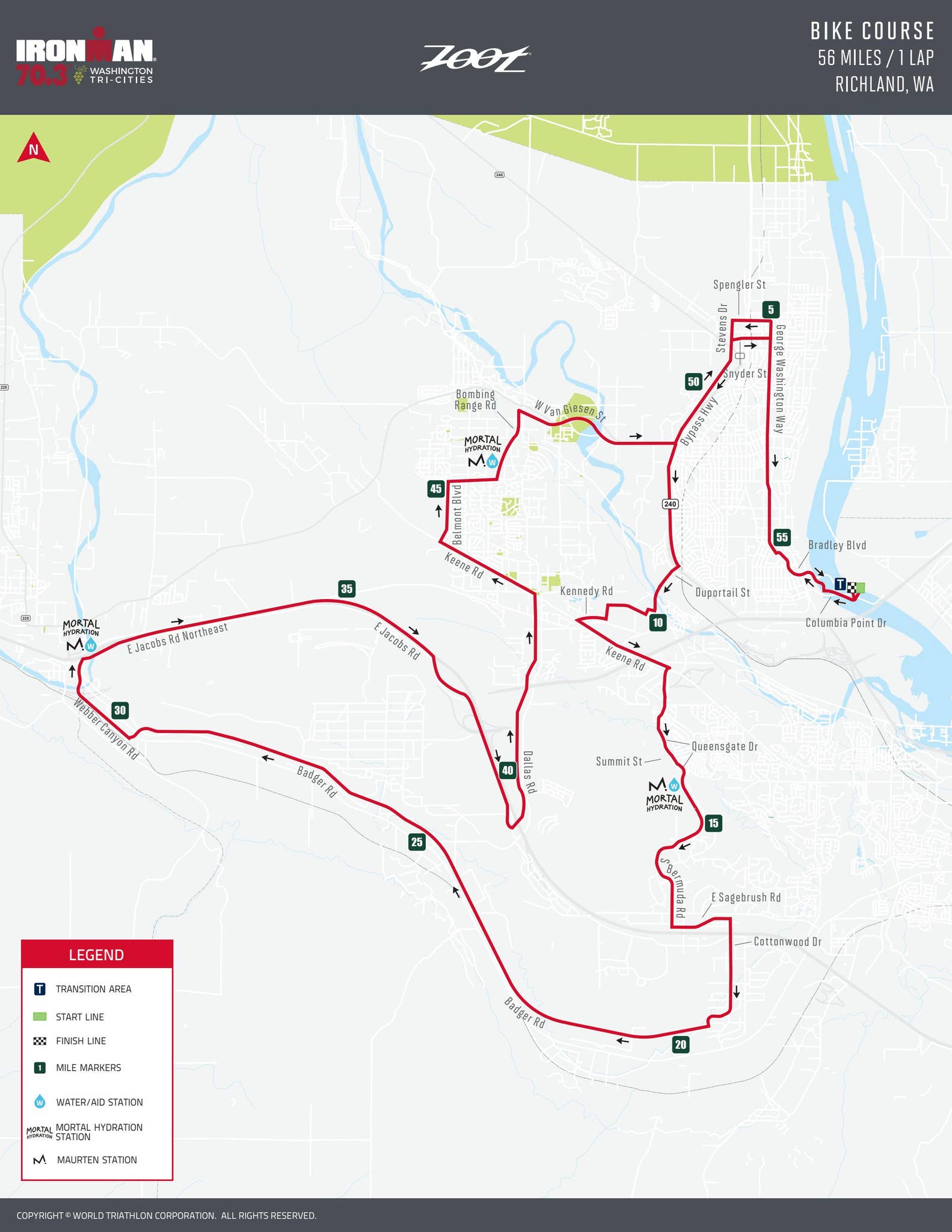 2025 70.3 Tri Cities Bike Map by Visit Tri-Cities - Issuu