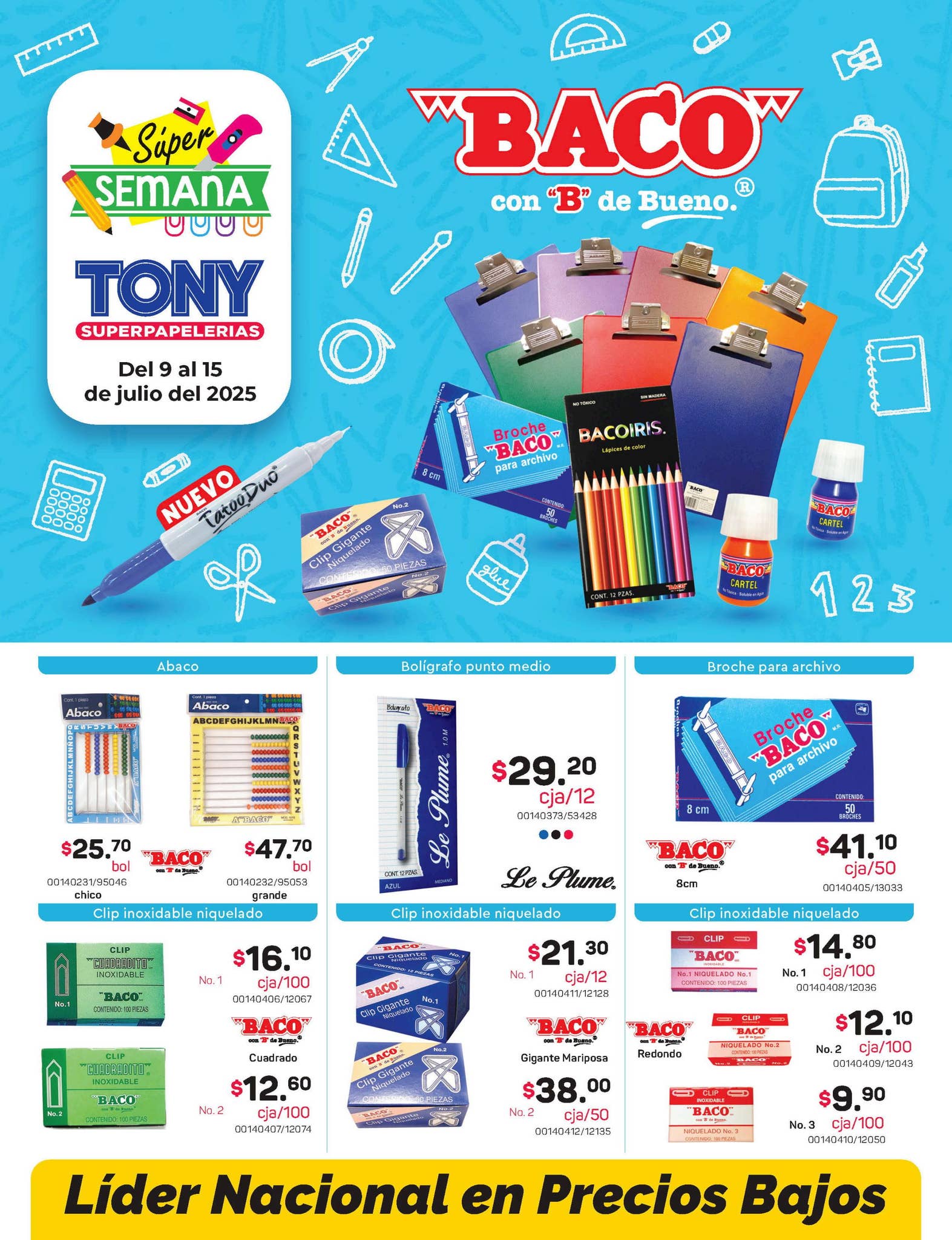 Semana Baco 2025 by tony superpapelerias - Issuu