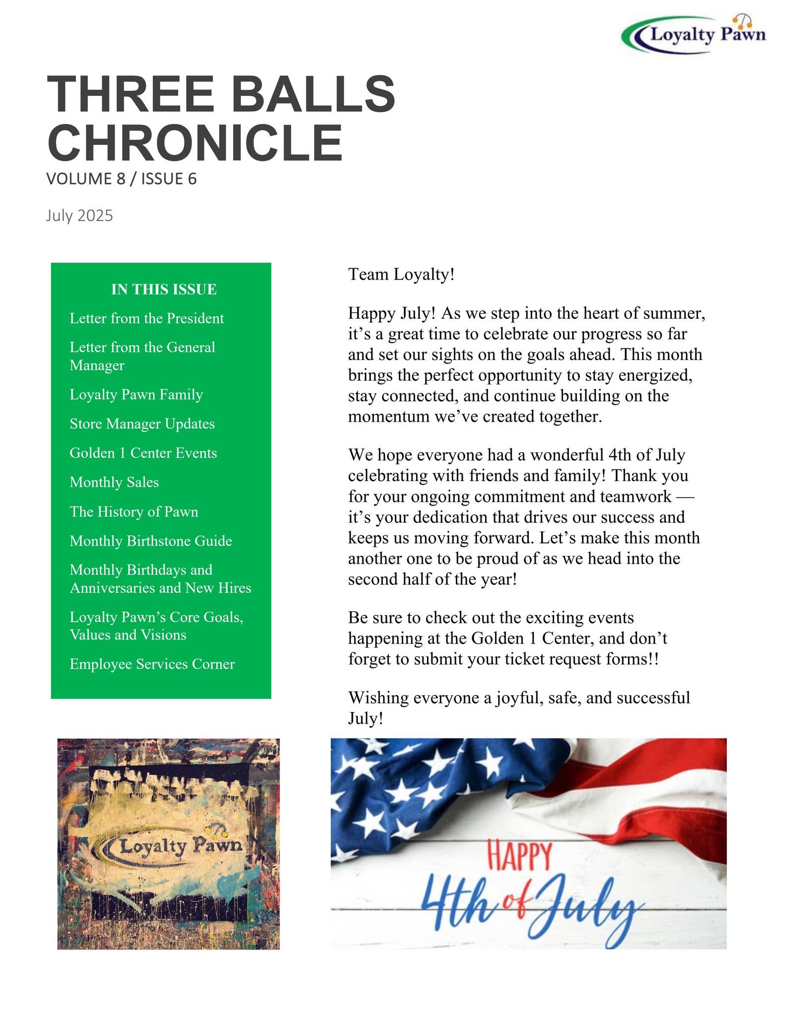 Loyalty Pawn's Three Balls Chronicle Volume 8 Issue 6 by Loyalty Pawn ...