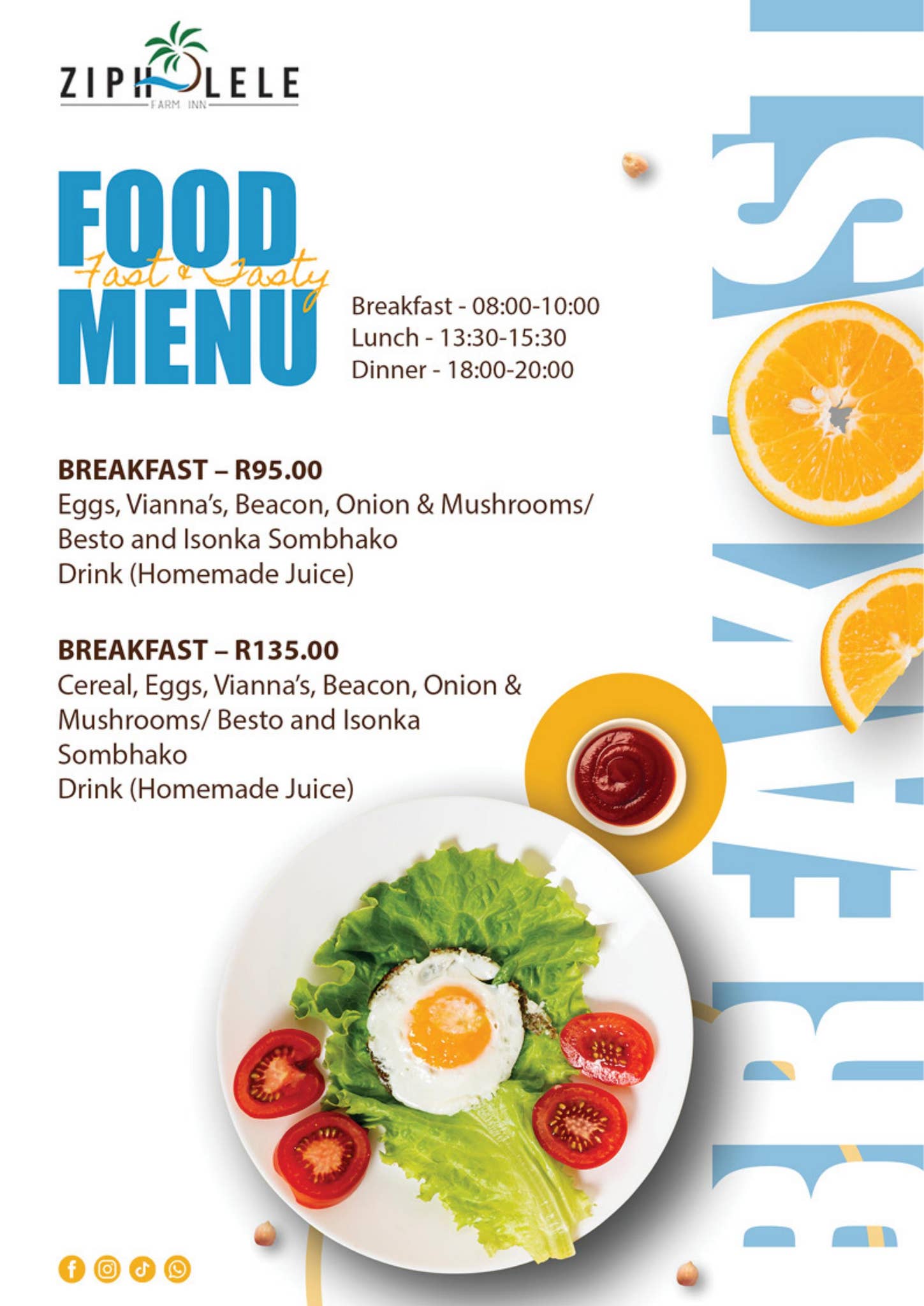 Zipholele Farm Inn Food Menu 2025 by Kabelo Matlala - Issuu
