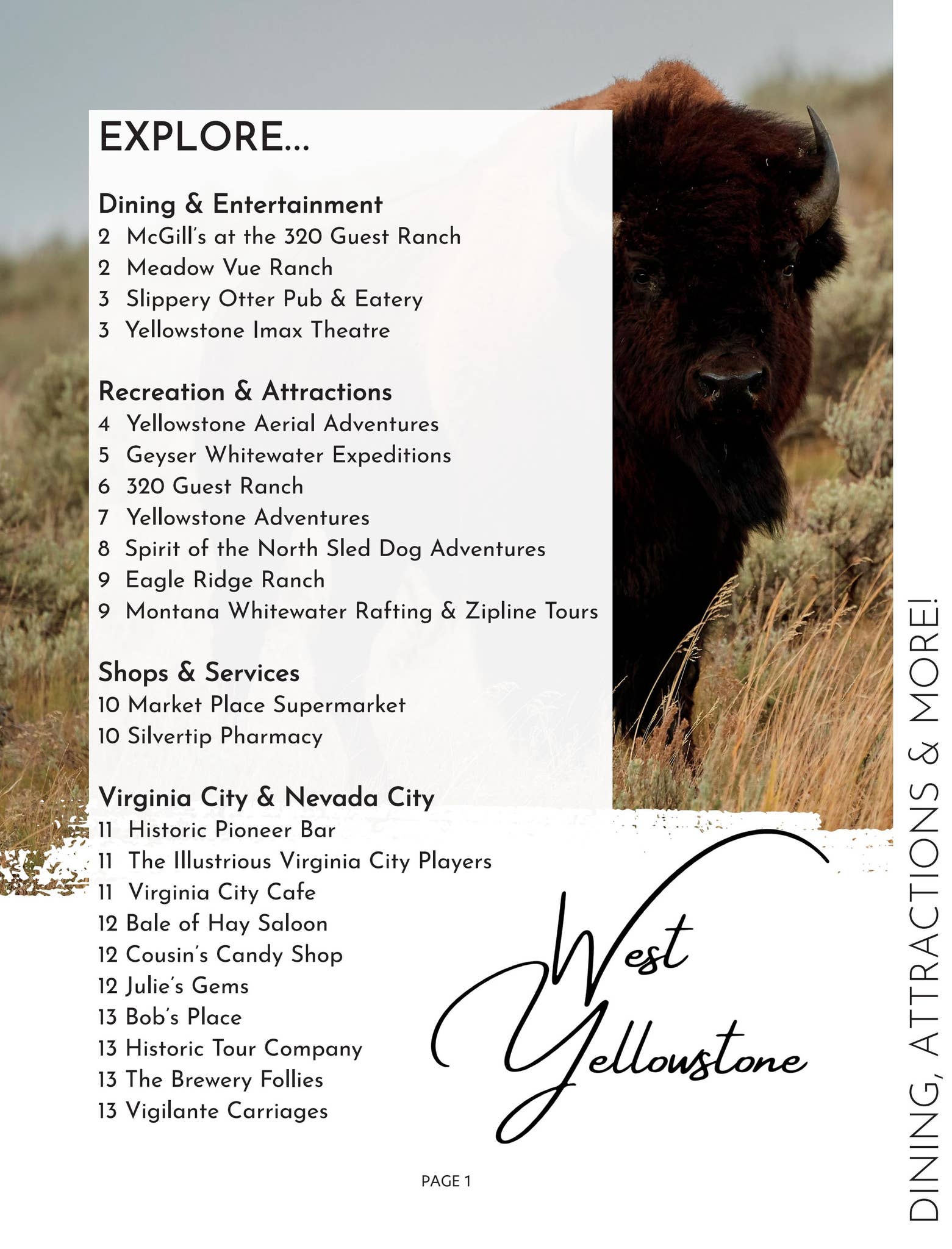 West Yellowstone Ad Layout by regaltyler - Issuu