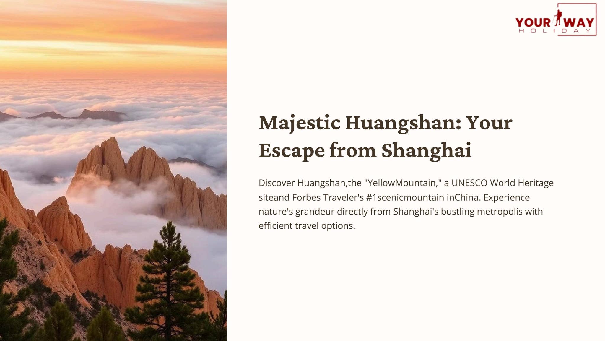 Huangshan Tour from Shanghai – Yellow Mountain & Heritage Villages by ...