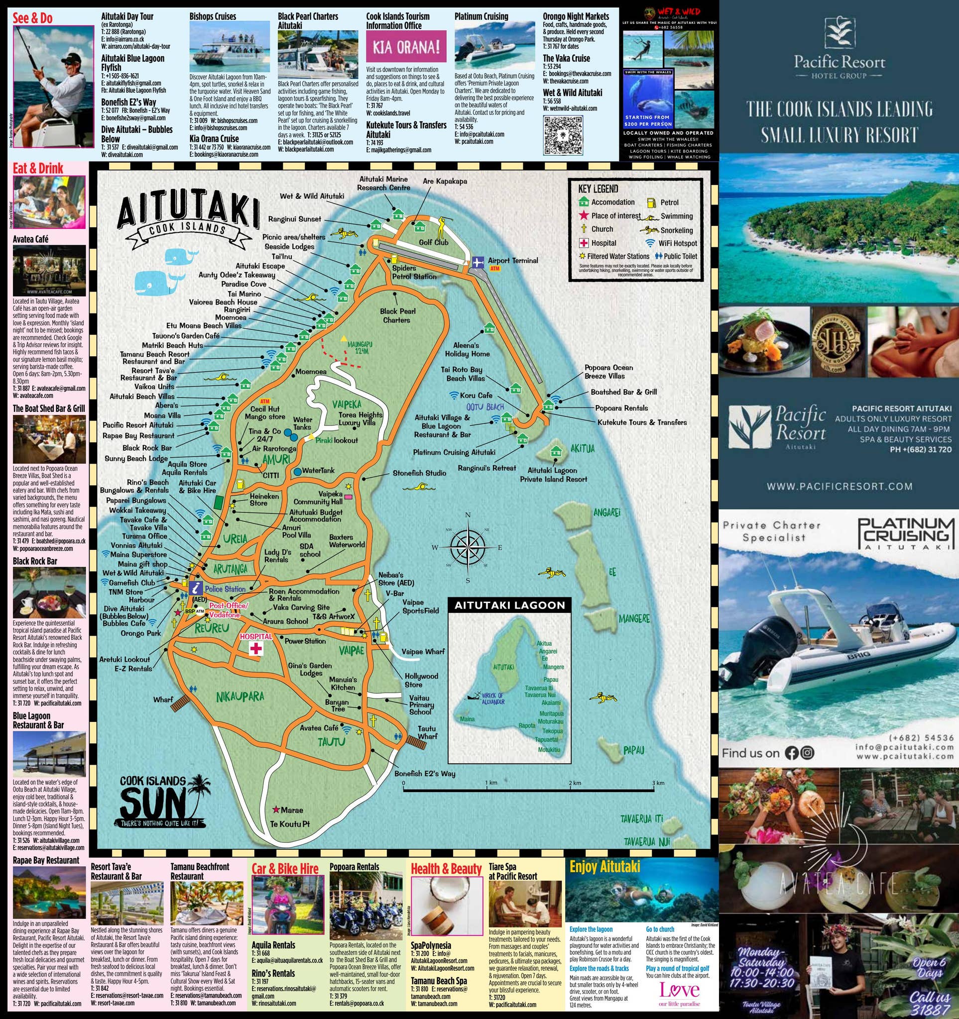 Map of Aitutaki, Atiu & Mangaia by Cook Islands Sun - Issuu