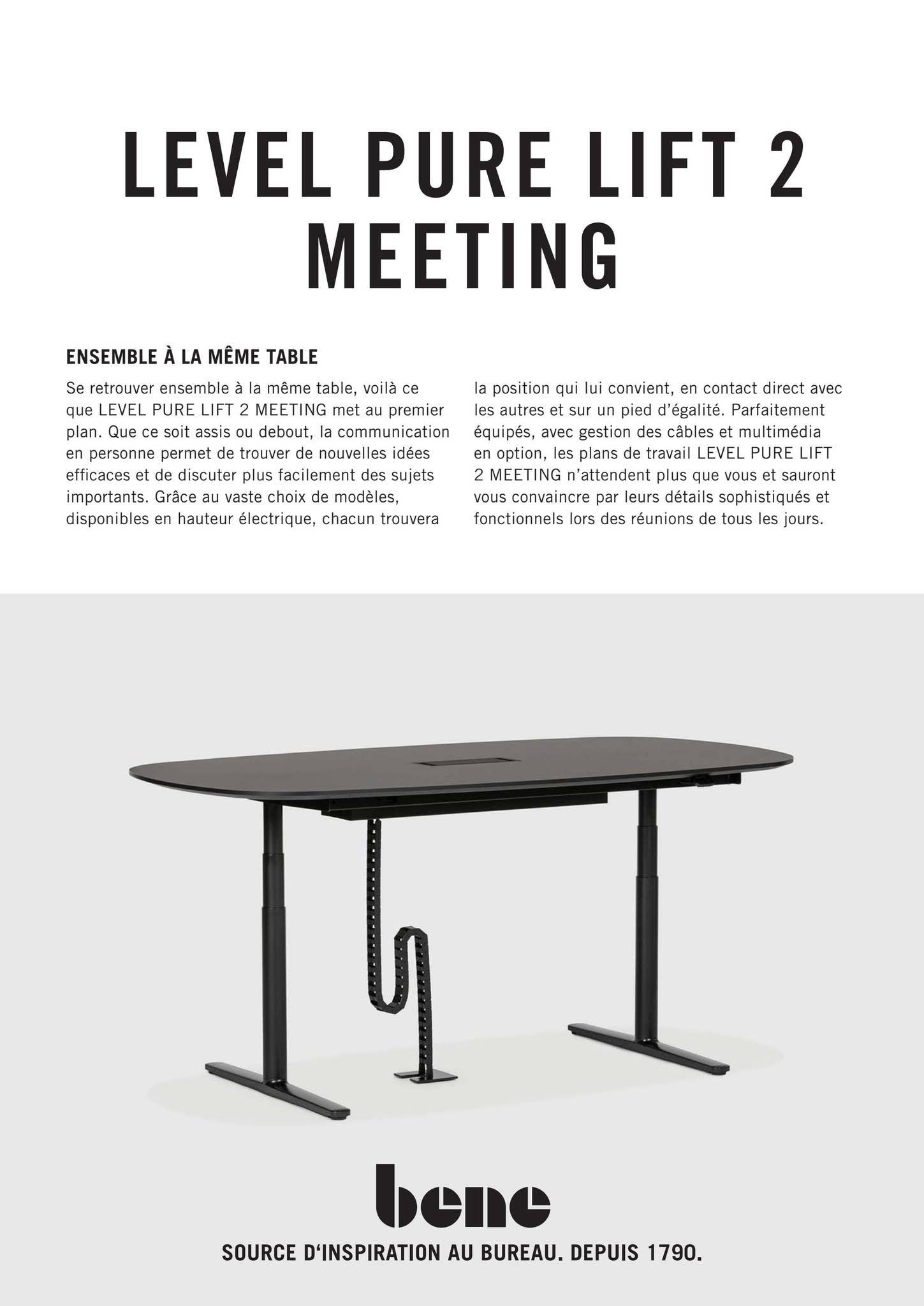 fiche-technique-bene-level-pure-lift-2-meeting by Bene Office - Issuu