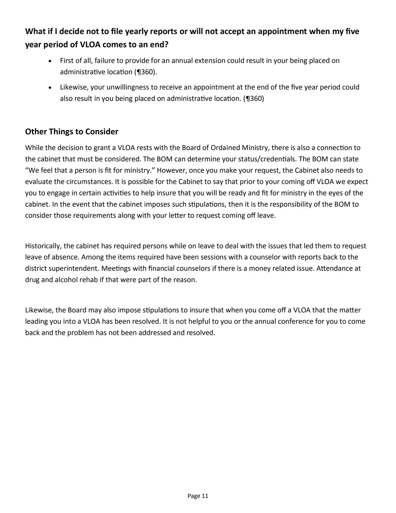 Voluntary Leave of Absence Guidelines and Application by Holston Annual ...