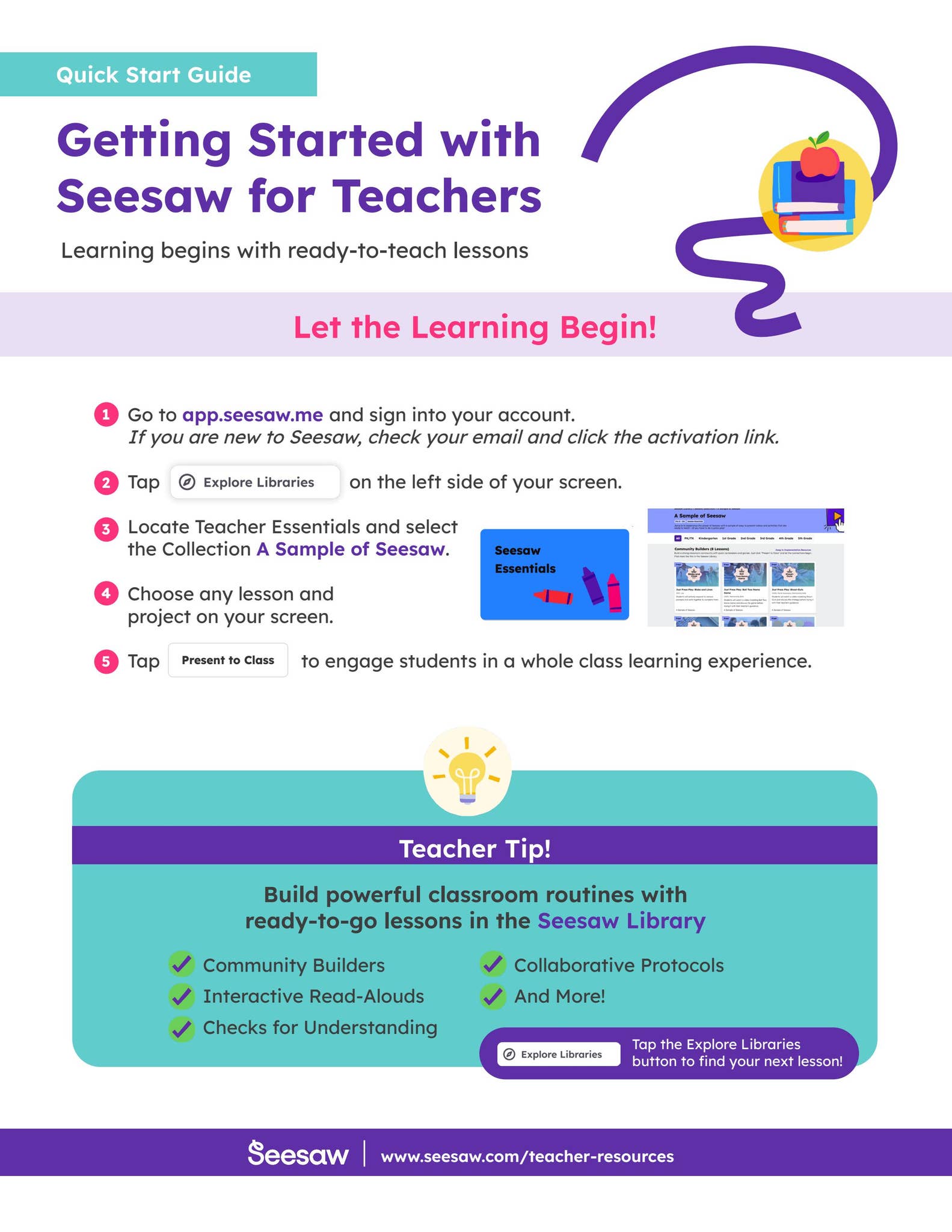 QSG: Getting Started with Seesaw for Teachers by seesawlearning - Issuu