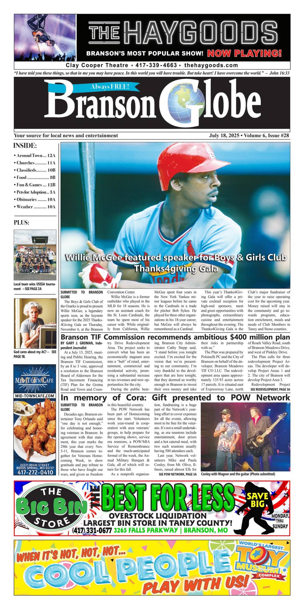 Branson Globe, July 18, 2025 by bransonglobe - Issuu