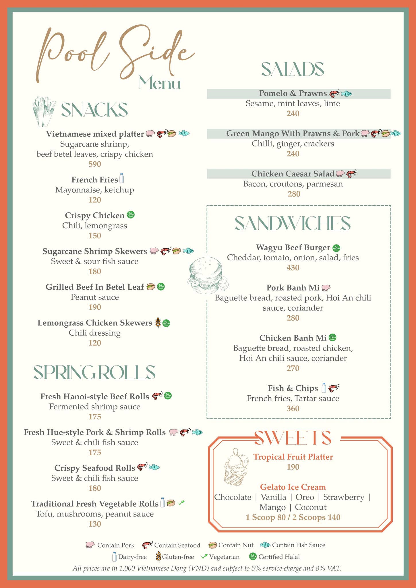 Pool Side Menu by hyattregencydanangresortandspa - Issuu
