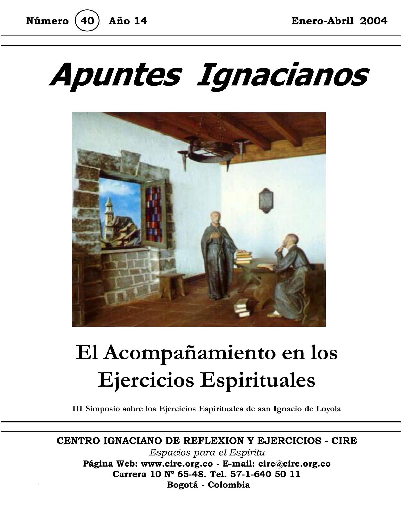 Apuntes Ignacianos 40. El acompañamiento en los Ejercicios Espirituales ...