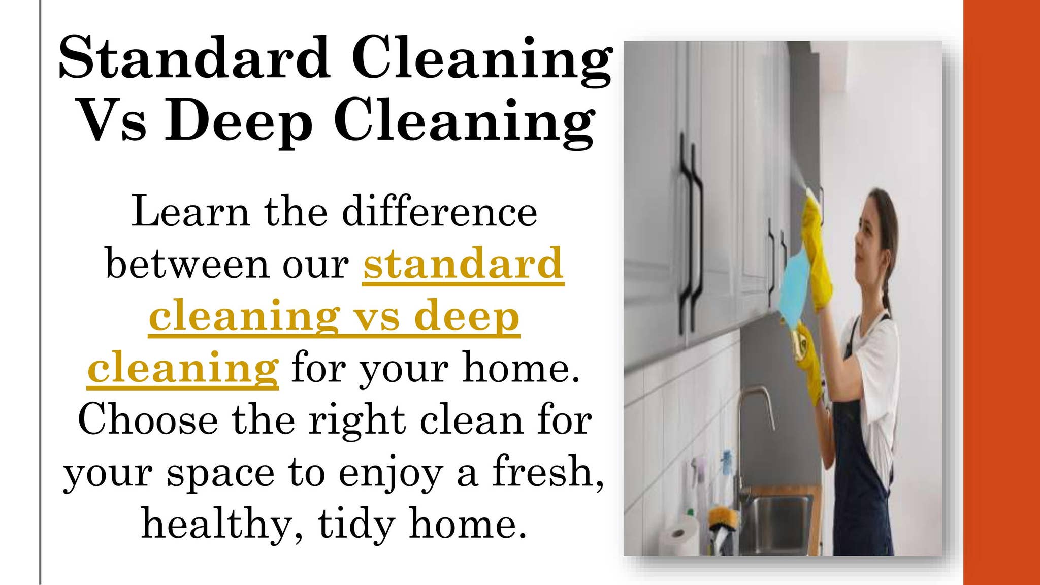 Standard Cleaning Vs Deep Cleaning by Clean Homes DMV - Issuu