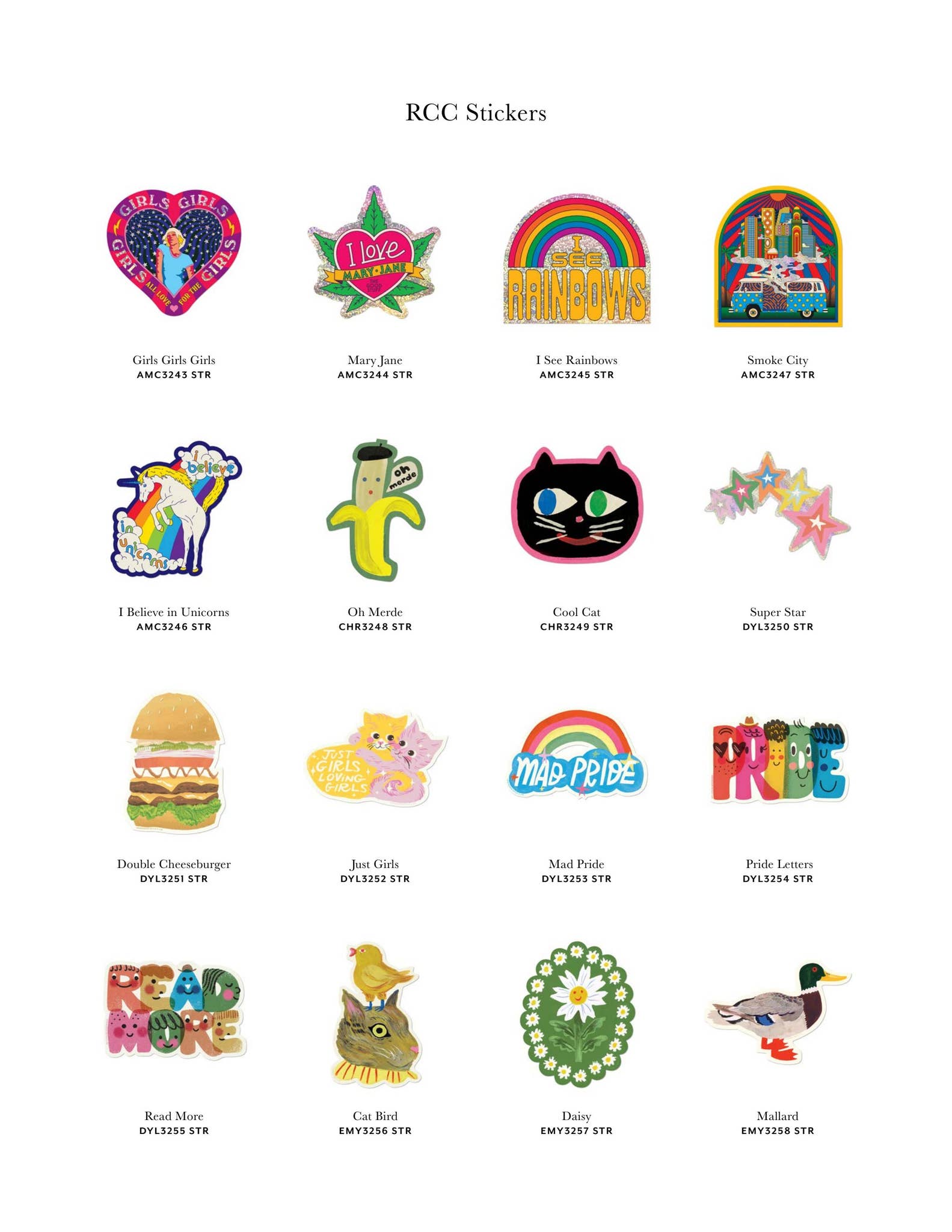 Red Cap Card | Stickers Line Sheet | Paper E. Clips Inc. by Paper E ...