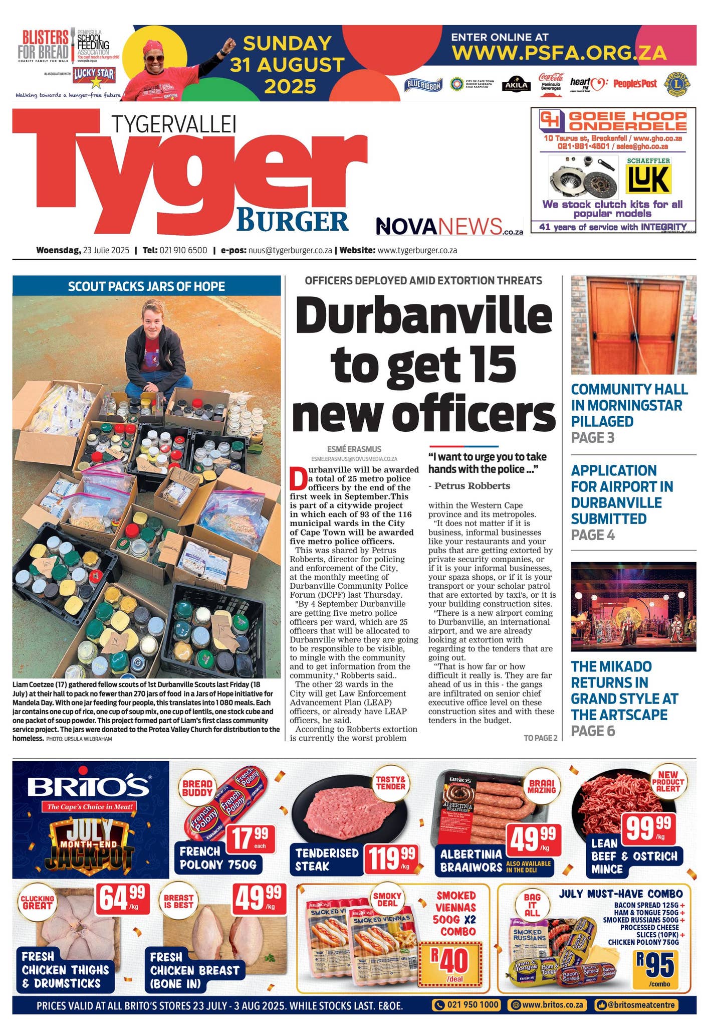 TygerBurger| Tygervalley| E-Edition 23 July 2025 by Novus Media - Issuu