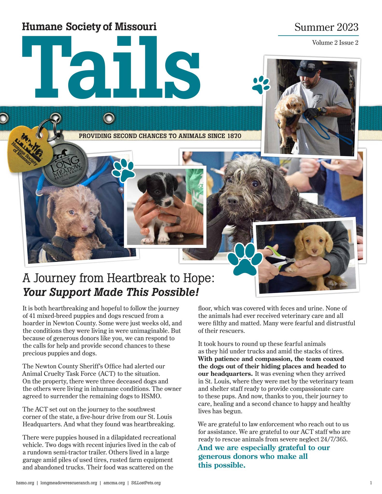 Tails Magazine - Summer 2023 by Humane Society of Missouri - Issuu