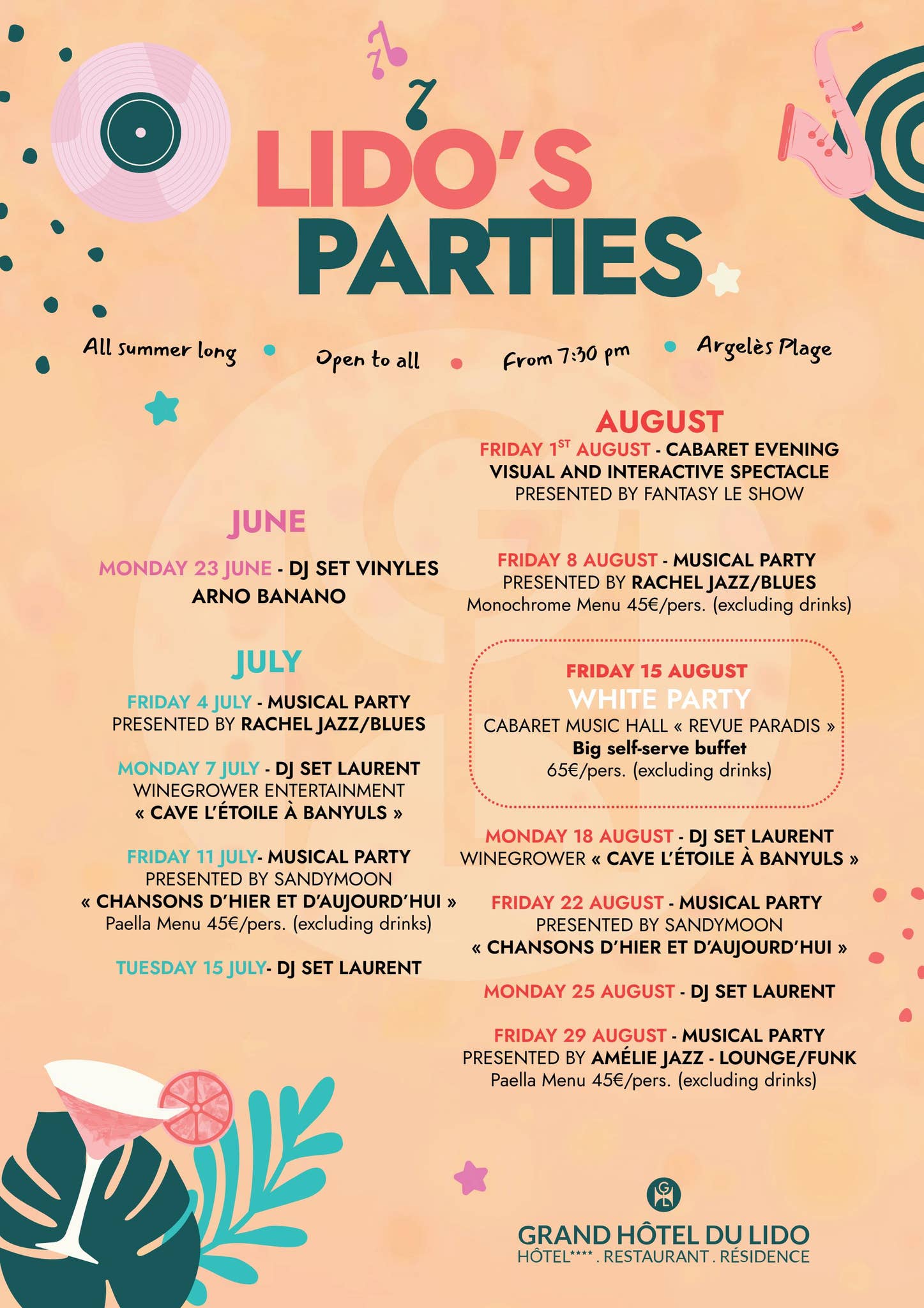 LIDO - Summer party - 2025 by roussillhotel - Issuu