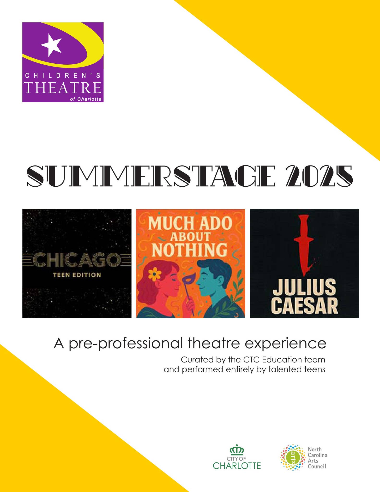 Children's Theatre of Charlotte SummerStage 2025 by Children's Theatre ...