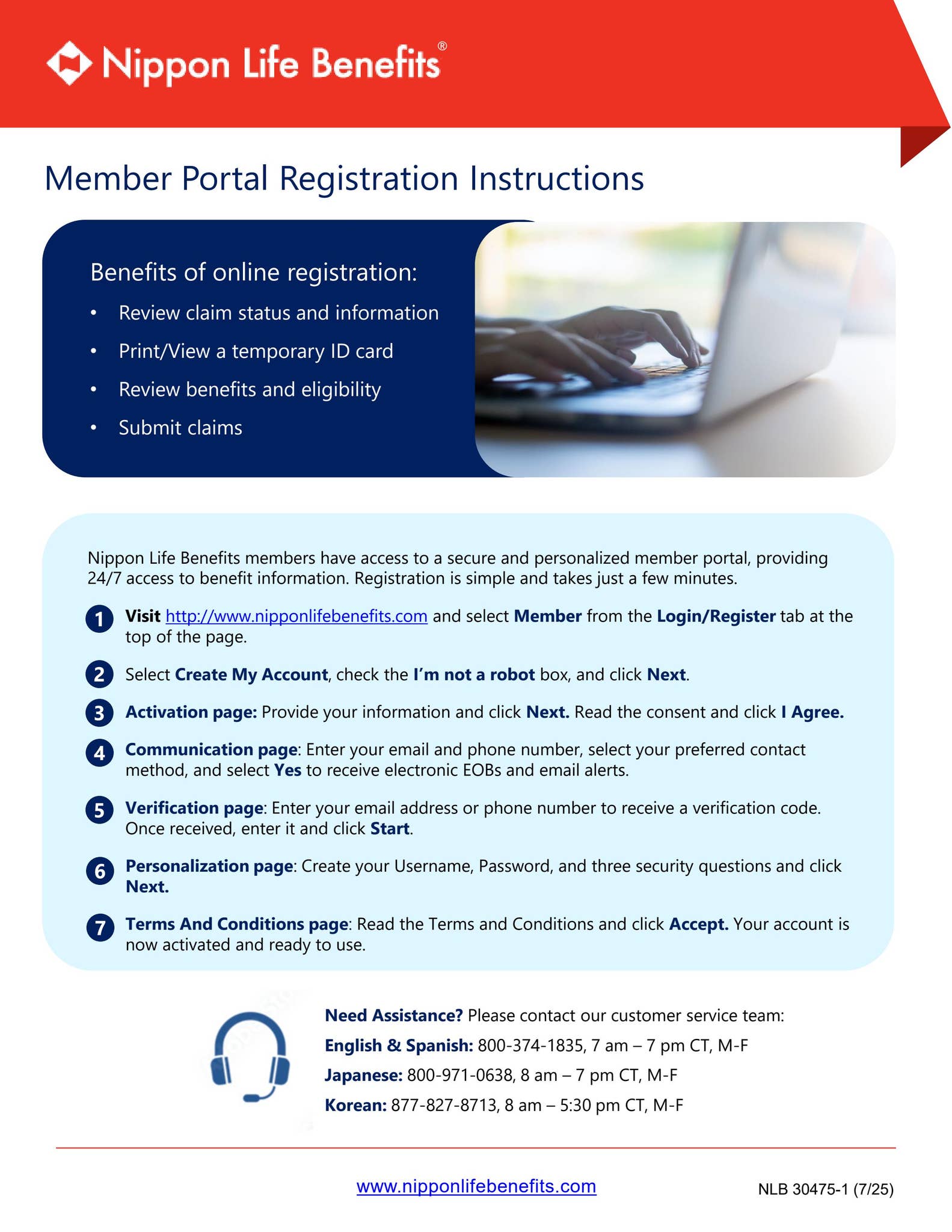 NLB 30475 Nippon Life Benefits Member Registration Guide by Nippon Life ...