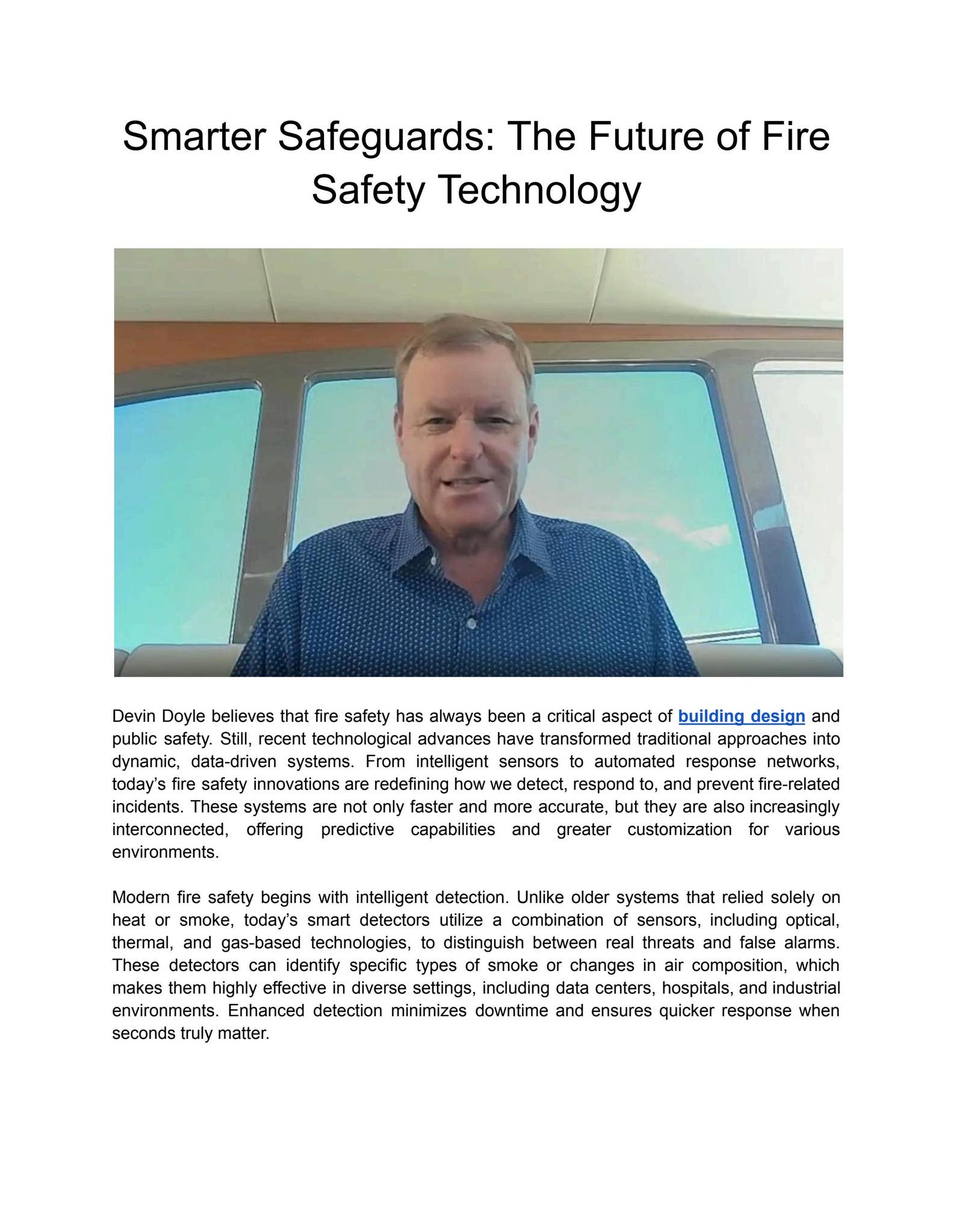 Smarter Safeguards- The Future of Fire Safety Technology by Devin Doyle ...