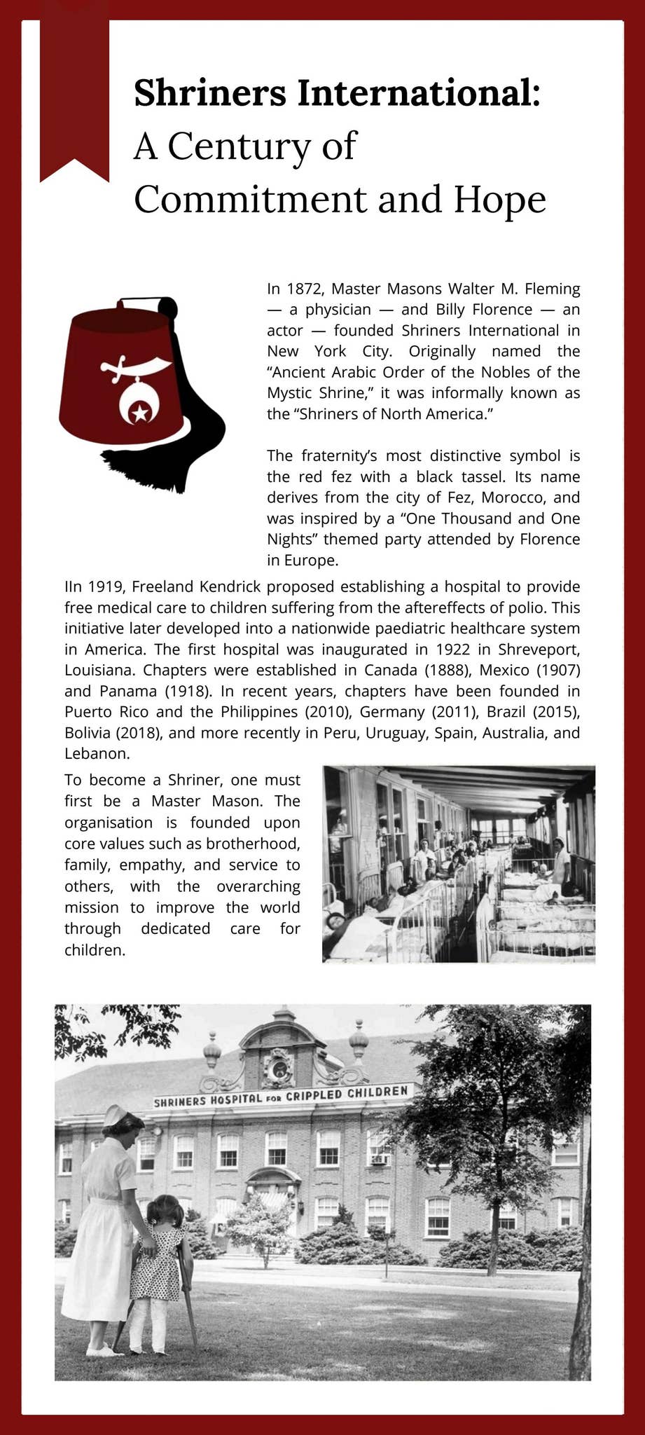 Shriners International A Century of Commitment and Hope by Gran Logia ...