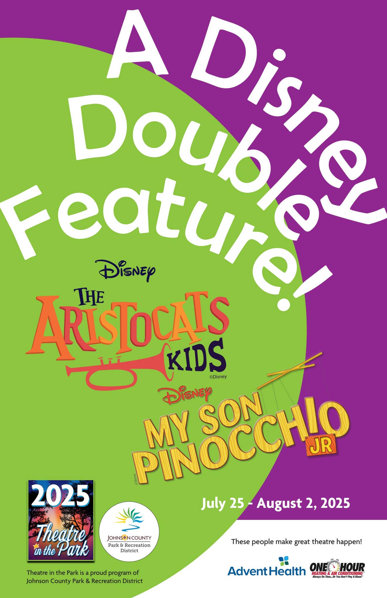 DISNEY DOUBLE FEATURE AT THEATRE IN THE PARK by JCPRD / Johnson County ...