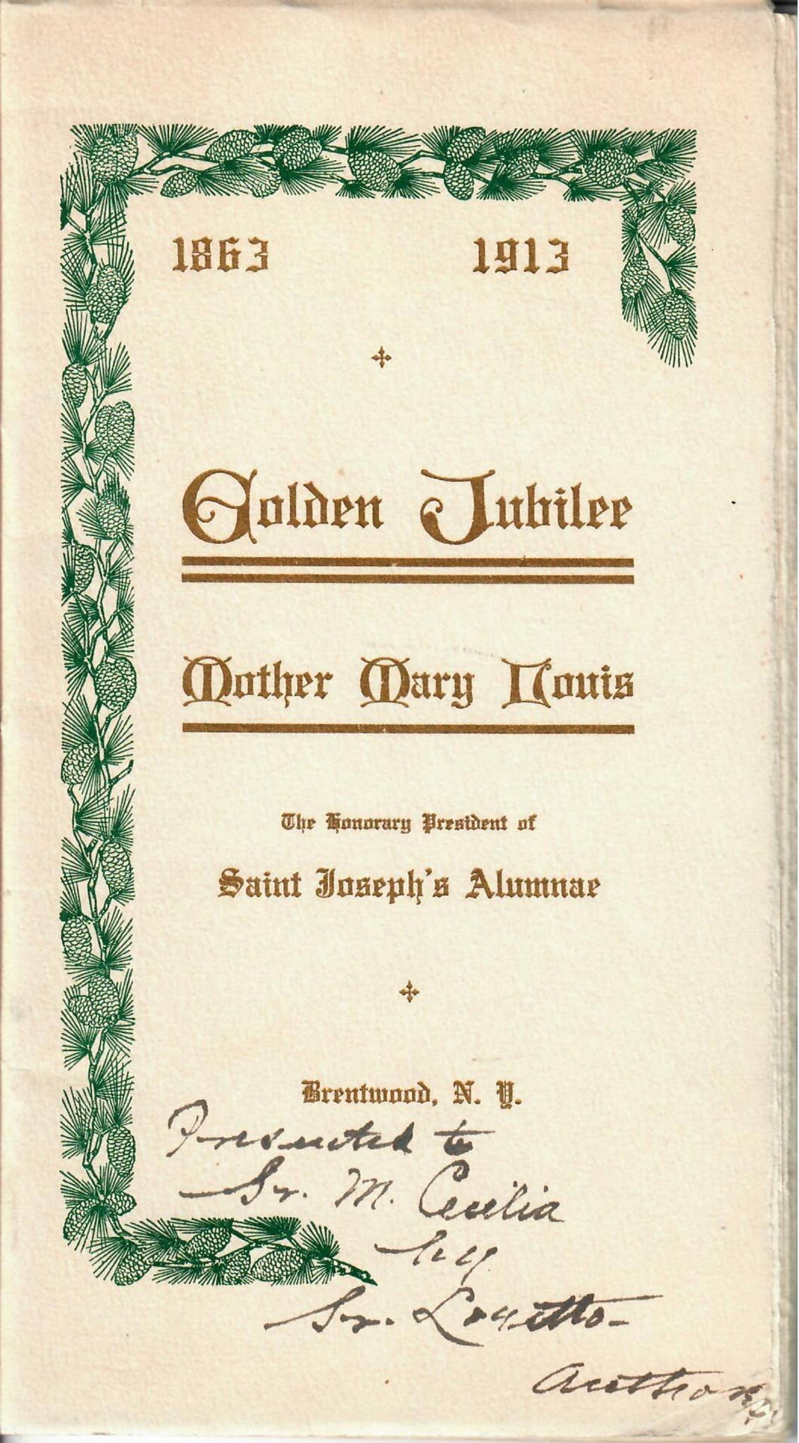 Mother Mary Louis Golden Jubilee by The Mary Louis Academy - Issuu