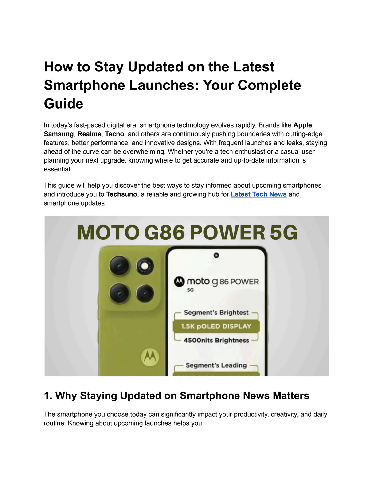 How to Stay Updated on the Latest Smartphone Launches_ Your Complete ...