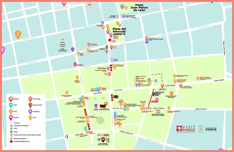 RUTA Restaurantes - Mapa Ponce Centro 11x17 Cruceros Inglés Star of the ...