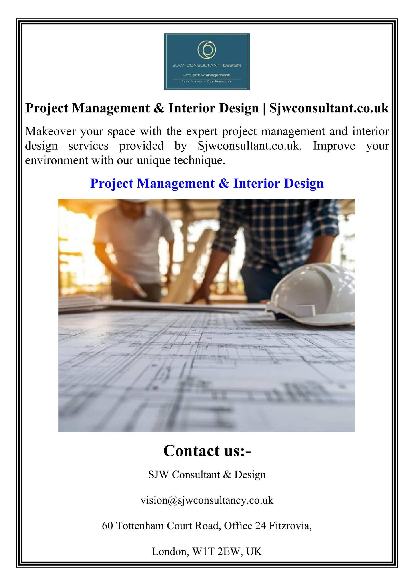 Project Management & Interior Design Sjwconsultant.co.uk by SJW ...