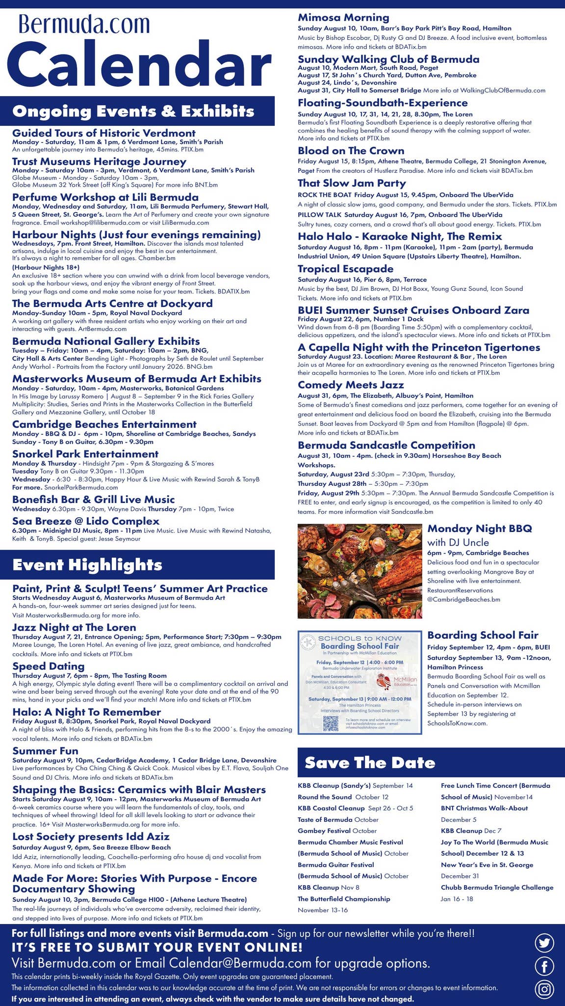 Bermuda Calendar 2025 by Bermuda Magazine - Issuu