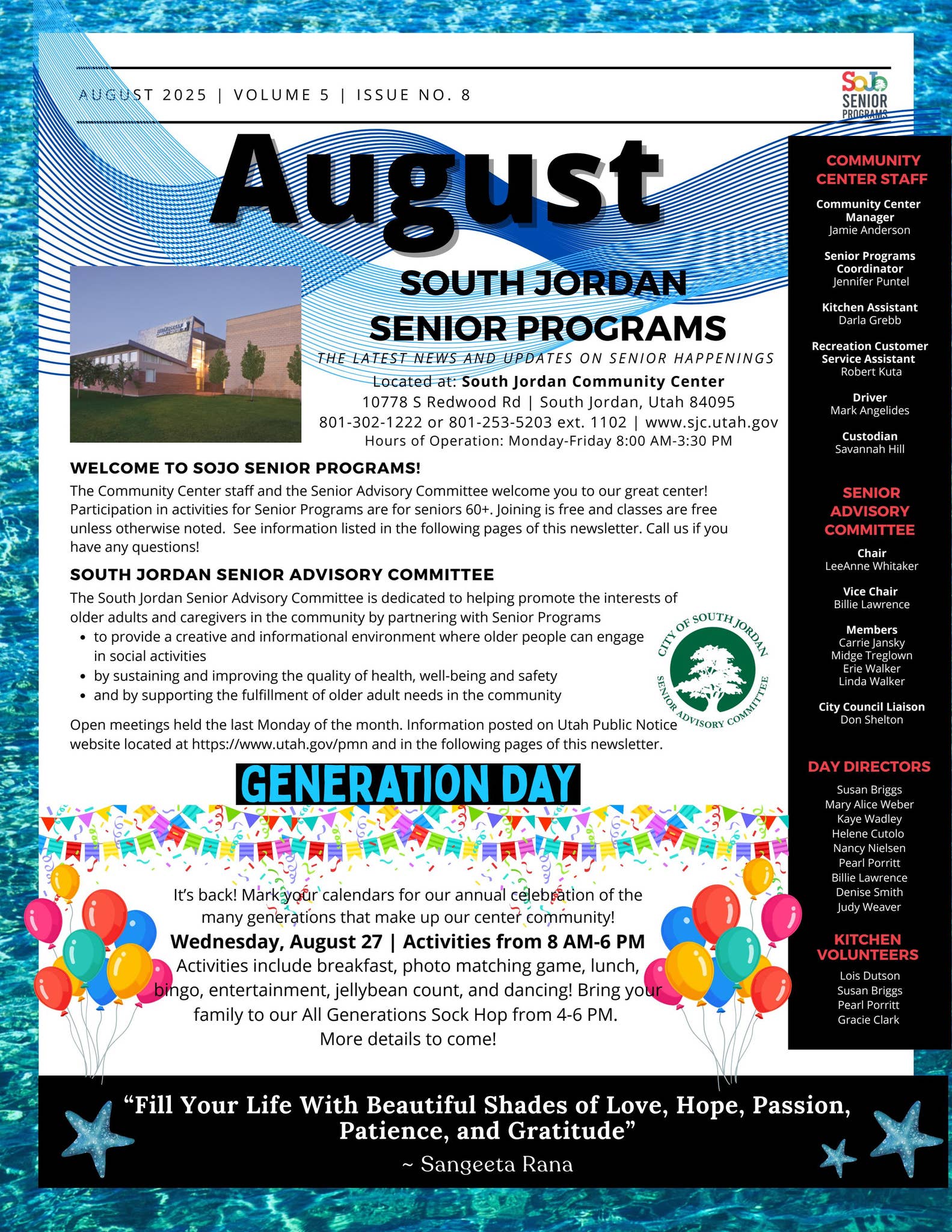 Senior Programs Newsletter - August 2025 by South Jordan City - Issuu