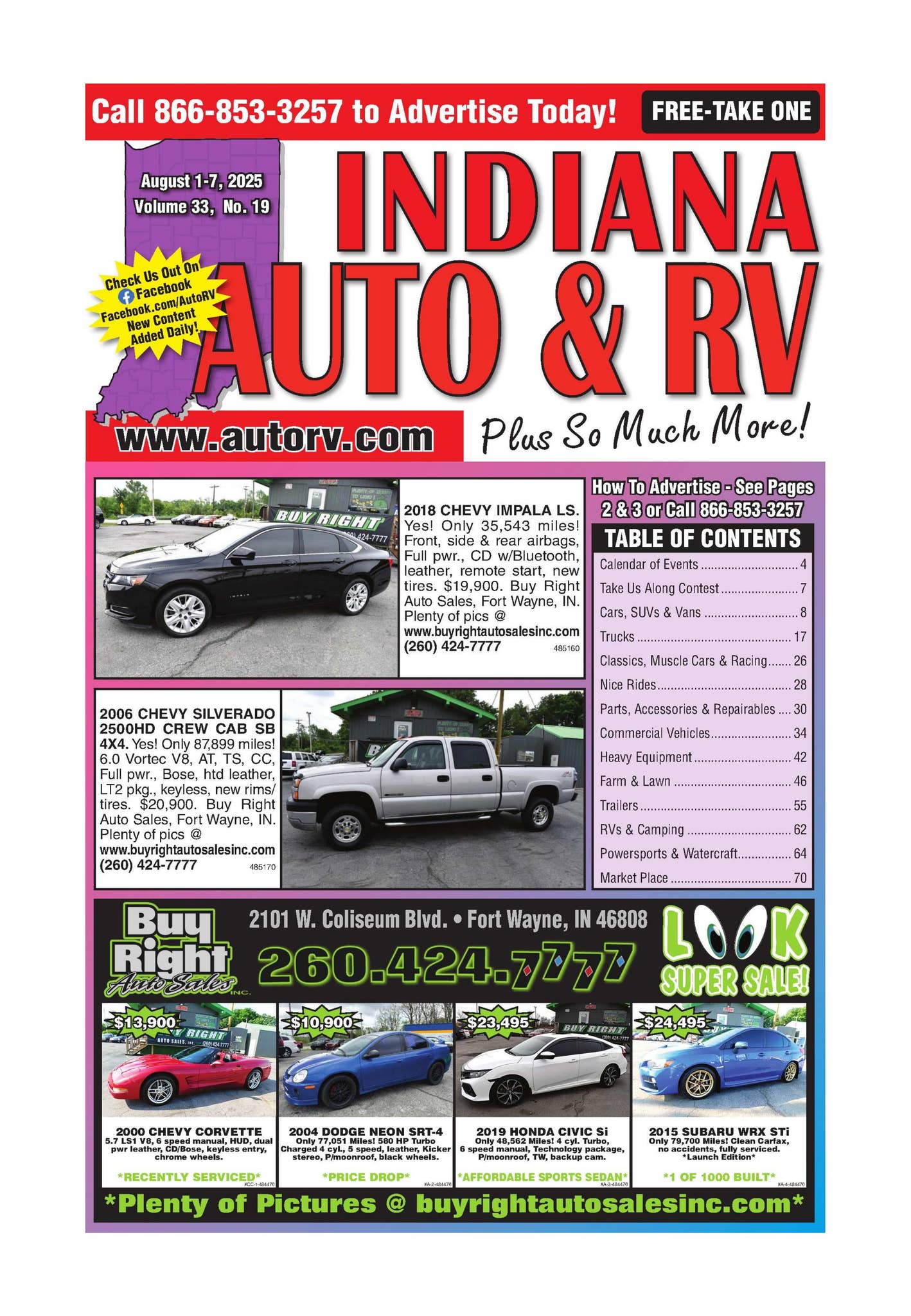 Indiana Auto & RV - August 1, 2025 by The Papers Inc. - Issuu