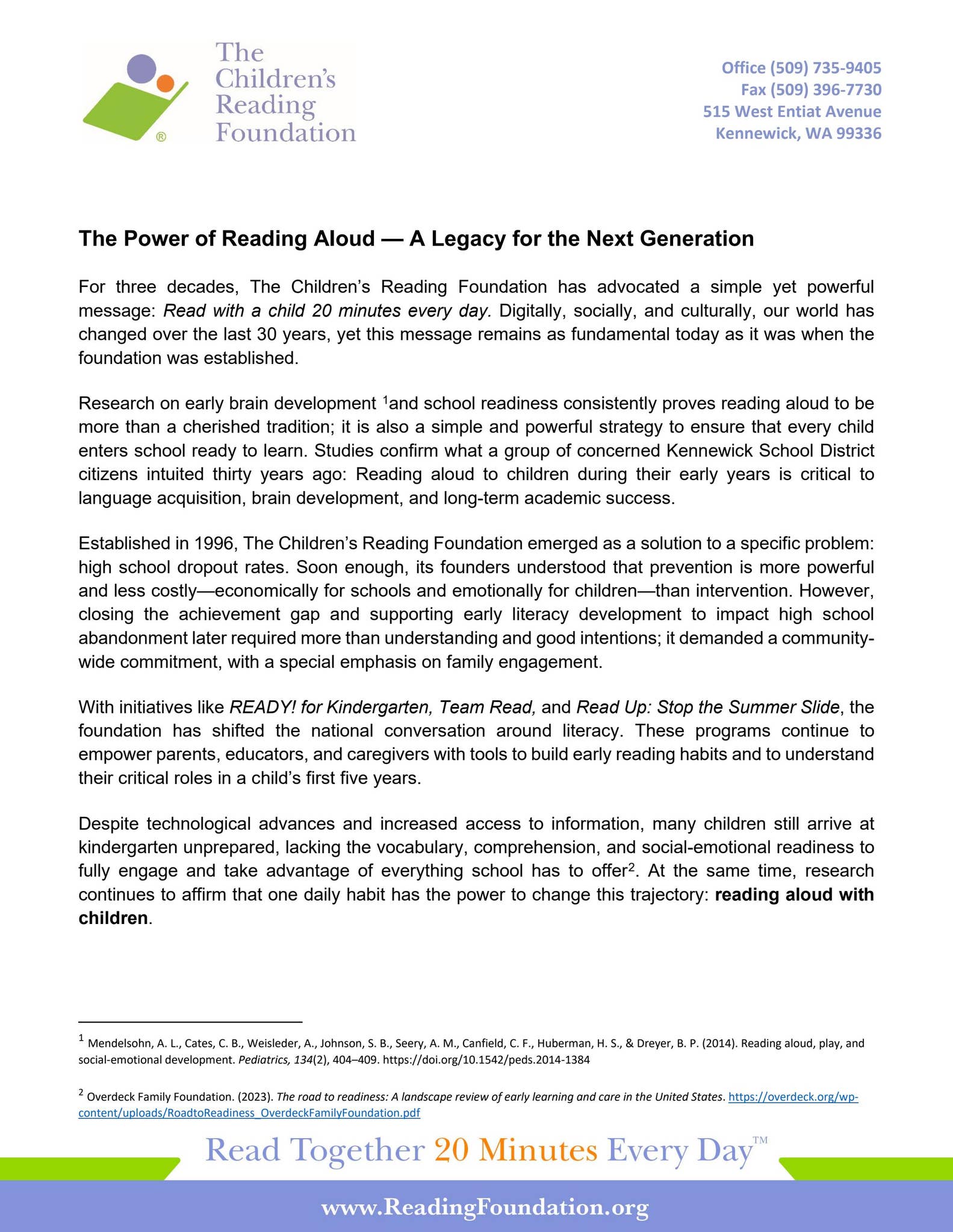The Power of Reading Aloud by childrensreadingfoundation - Issuu