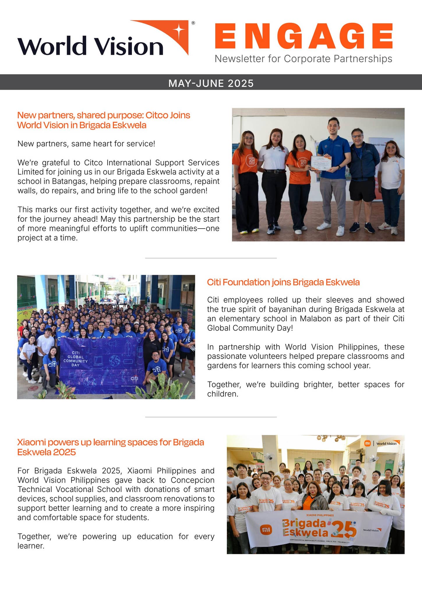ENGAGE May - June 2025 by WorldVisionPH - Issuu