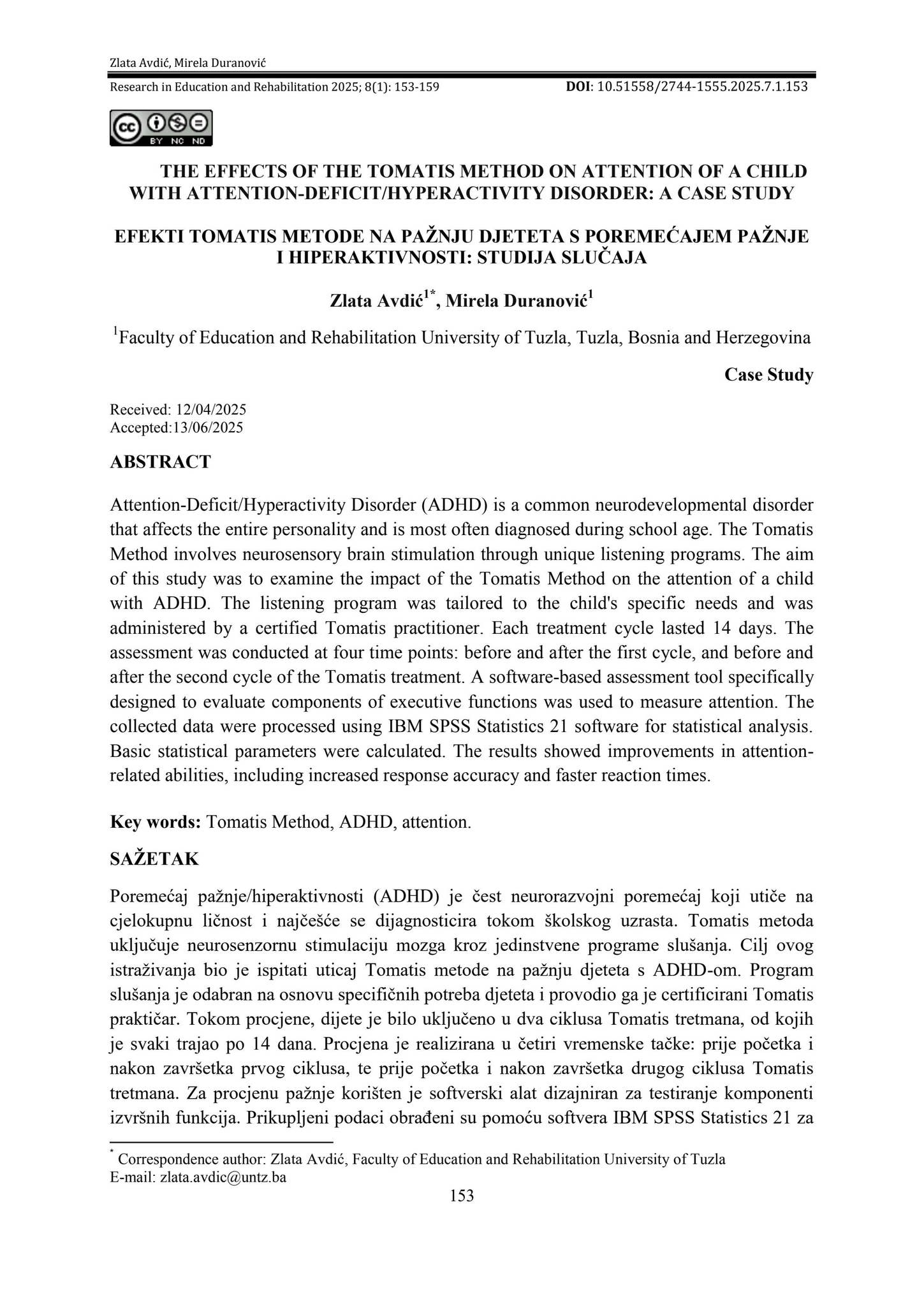 THE EFFECTS OF THE TOMATIS METHOD ON ATTENTION OF A CHILD by Tomatis ...