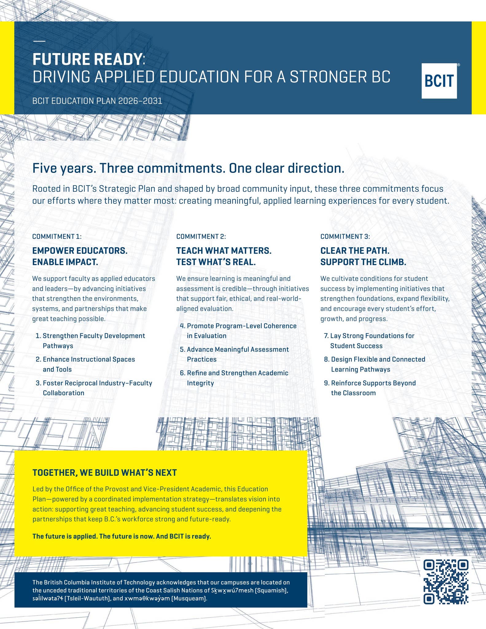 BCIT Education Plan 2026-2031 One-Pager by BCIT - Issuu