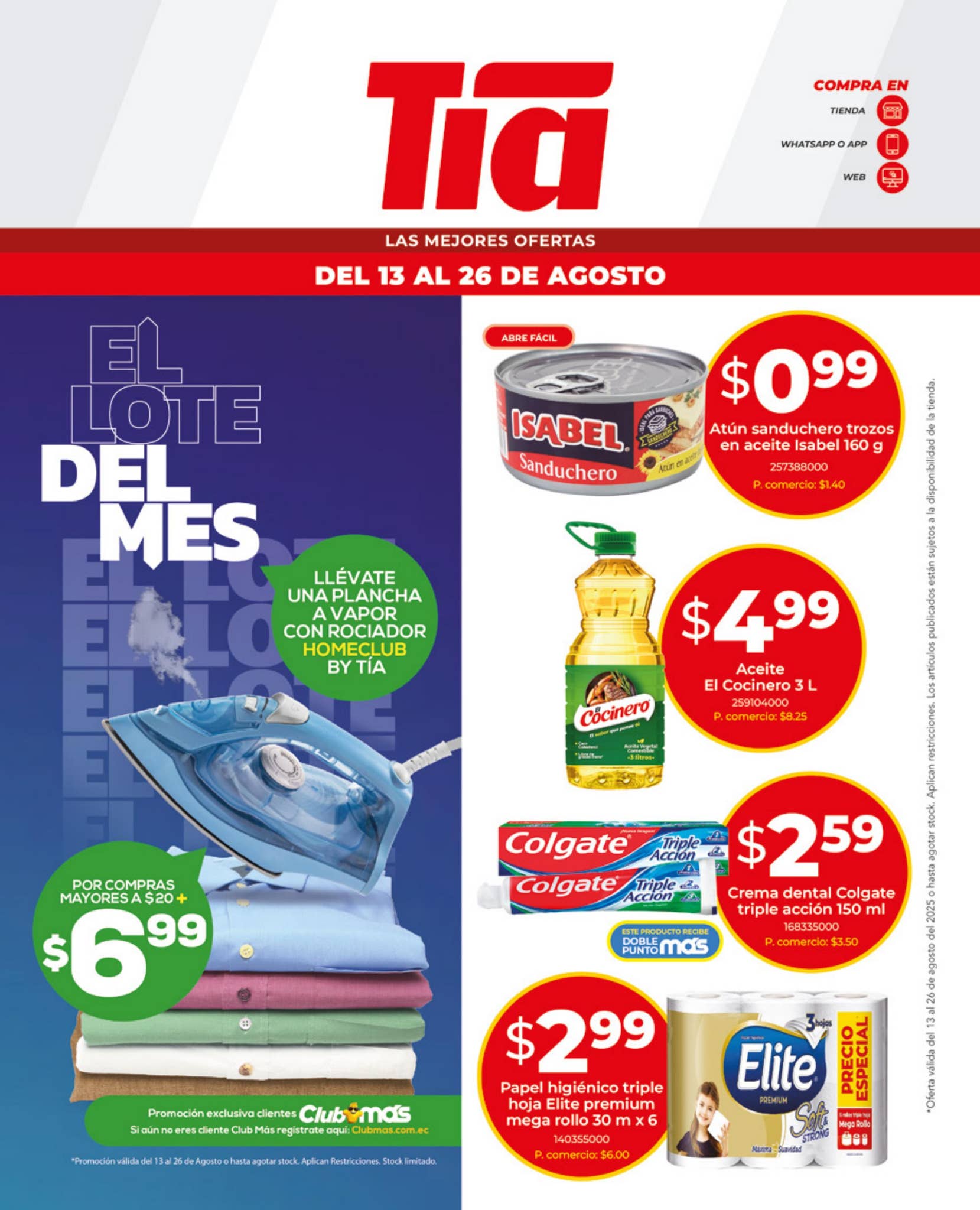 APROVECHAS NUESTRAS OFERTIAS | 2Q AGOSTO 2025 by Almacenes Tía - Issuu