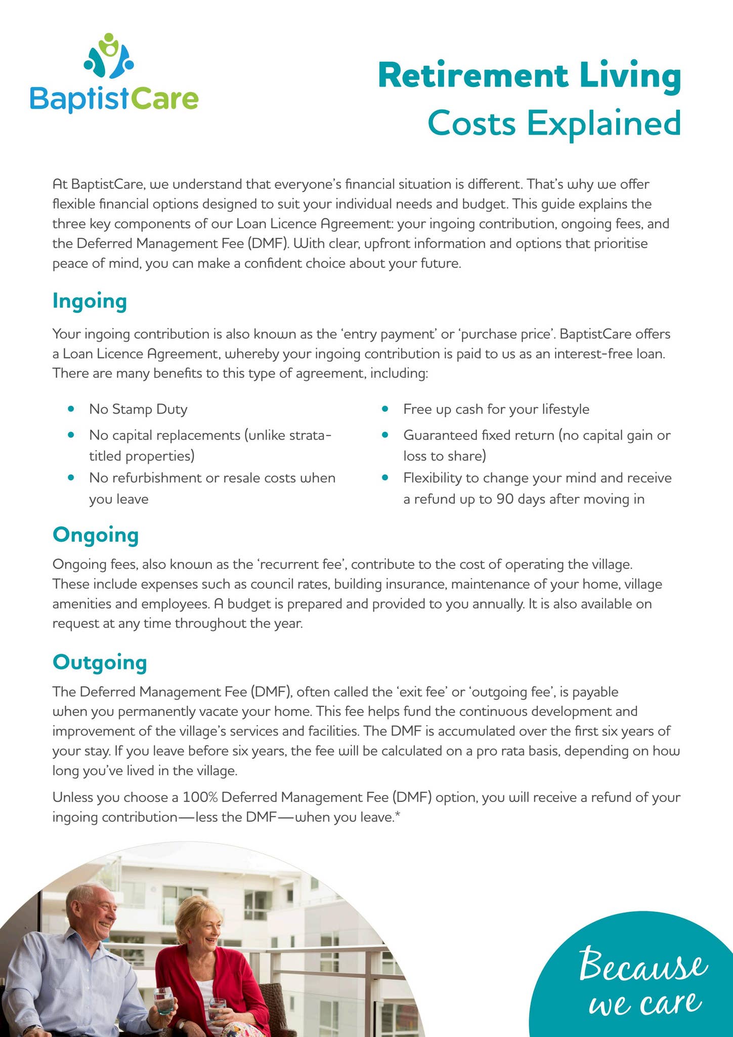 Retirement Living Costs Explained by BaptistCare - Issuu