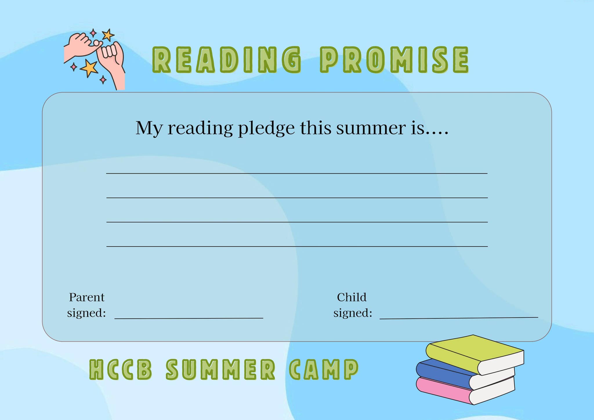 Reading Pledge Certificate - HCCB by harpercollinschildrens - Issuu