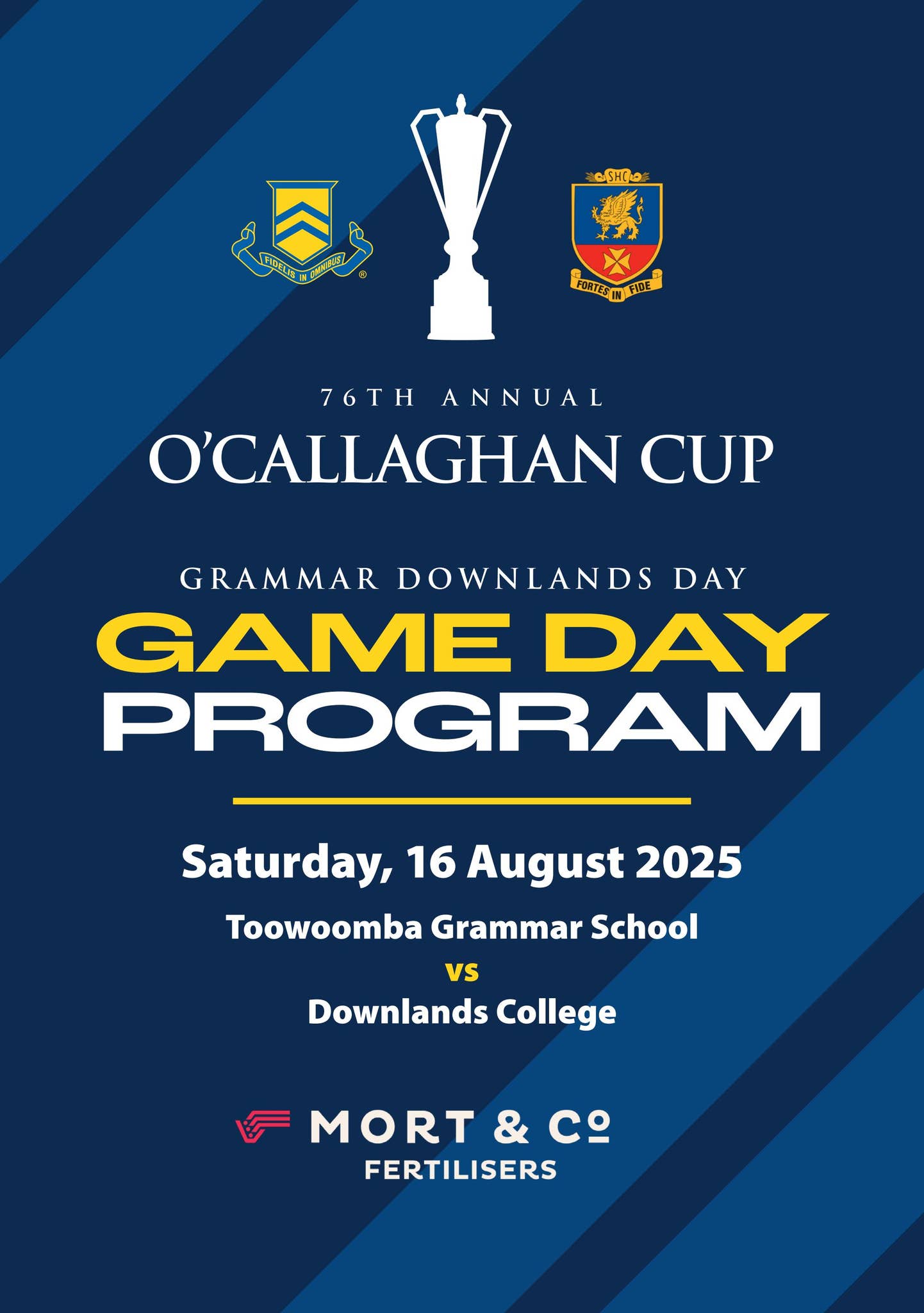 76th O'Callaghan Cup Game Day Program by toowoombagrammarschool - Issuu
