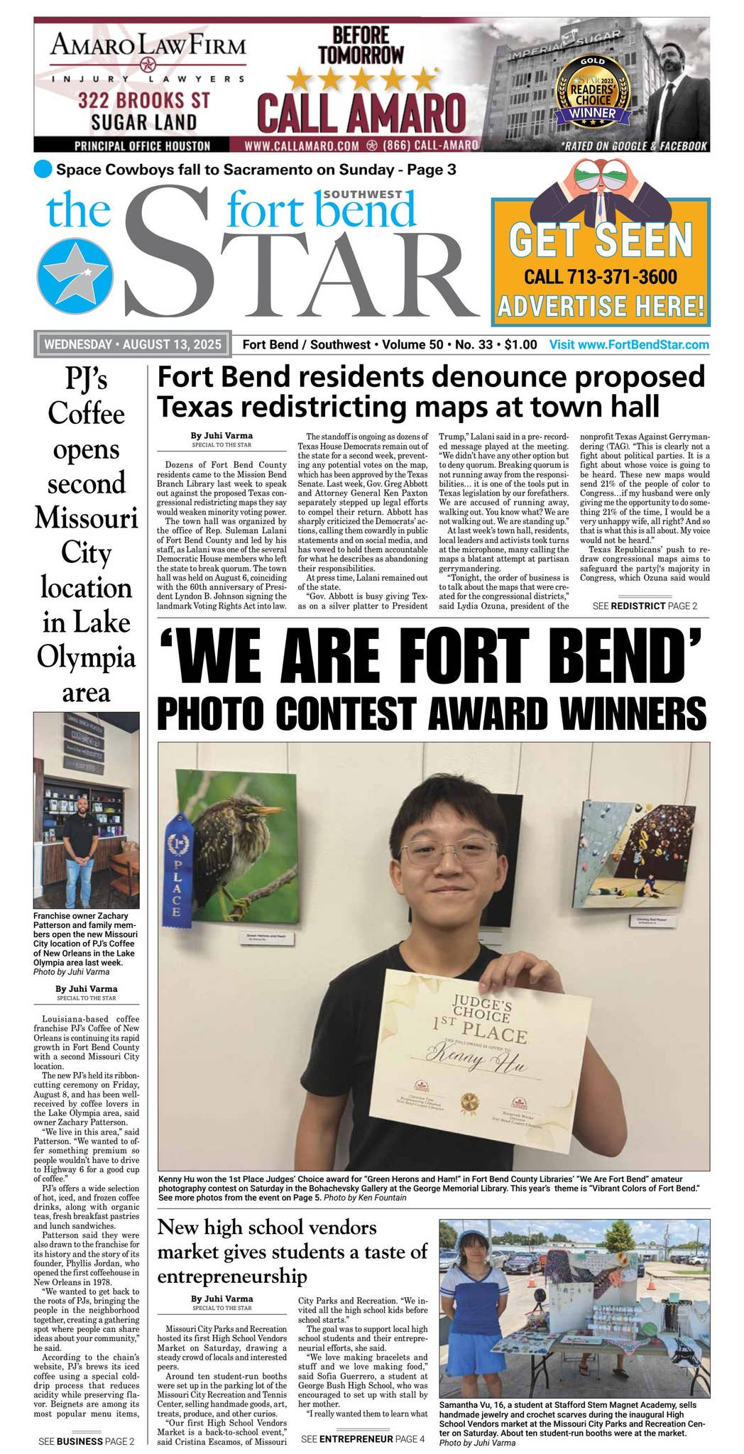 The 08-13-2025 Edition of The Fort Bend Star by Street Media - Issuu
