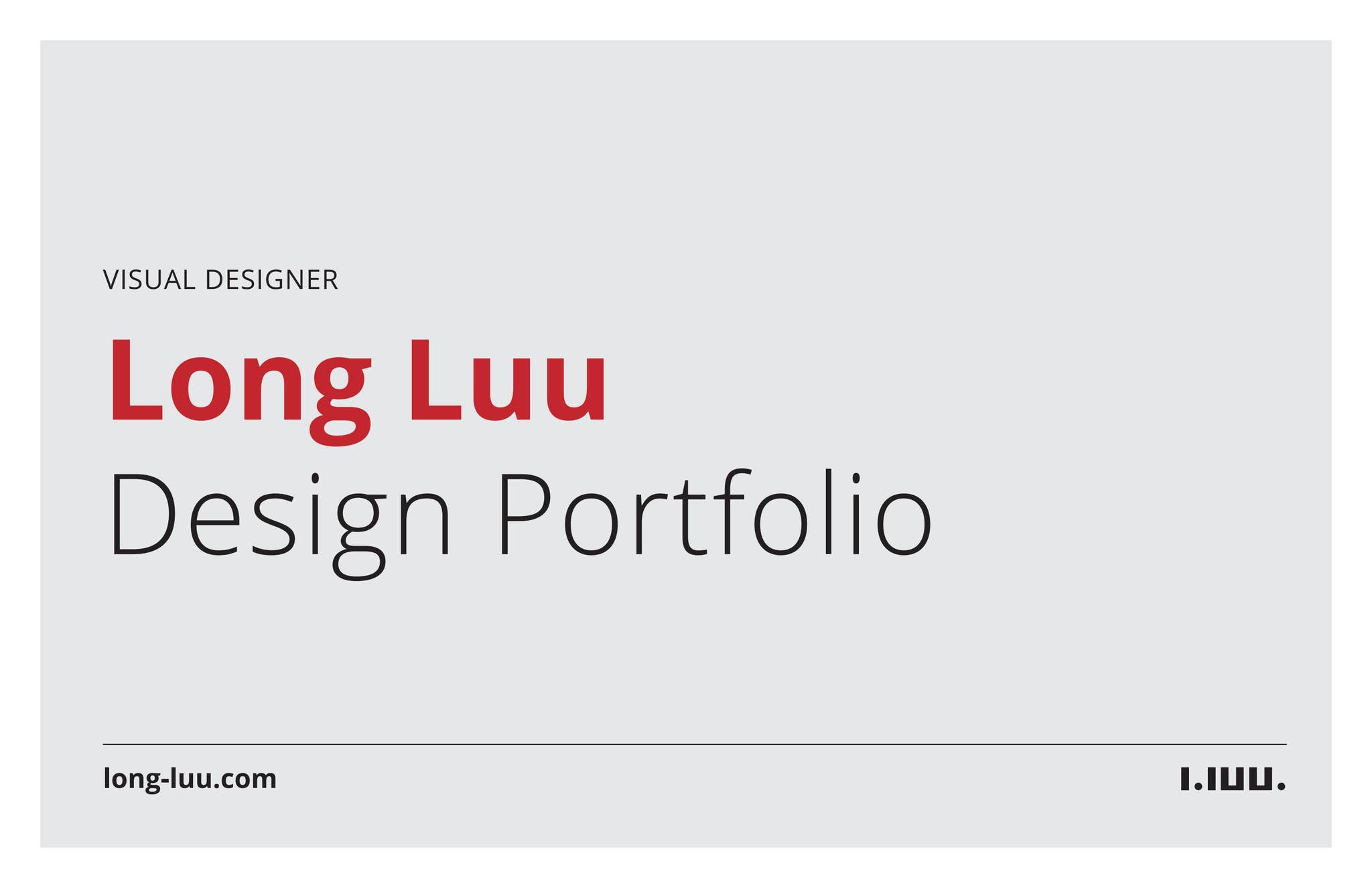 Long Luu - Design Portfolio by Long Luu - Issuu