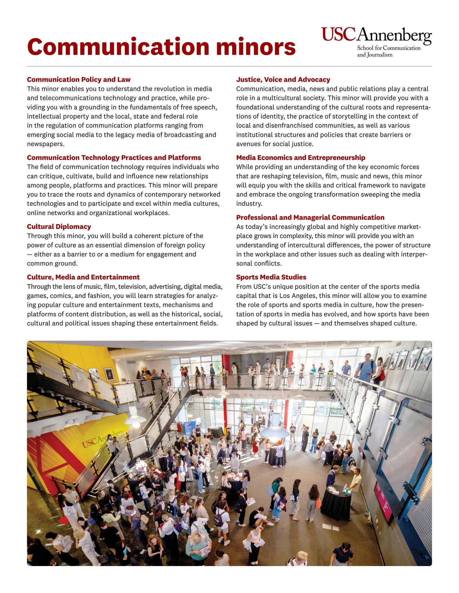 USC Annenberg minors by USC Annenberg School for Communication and ...