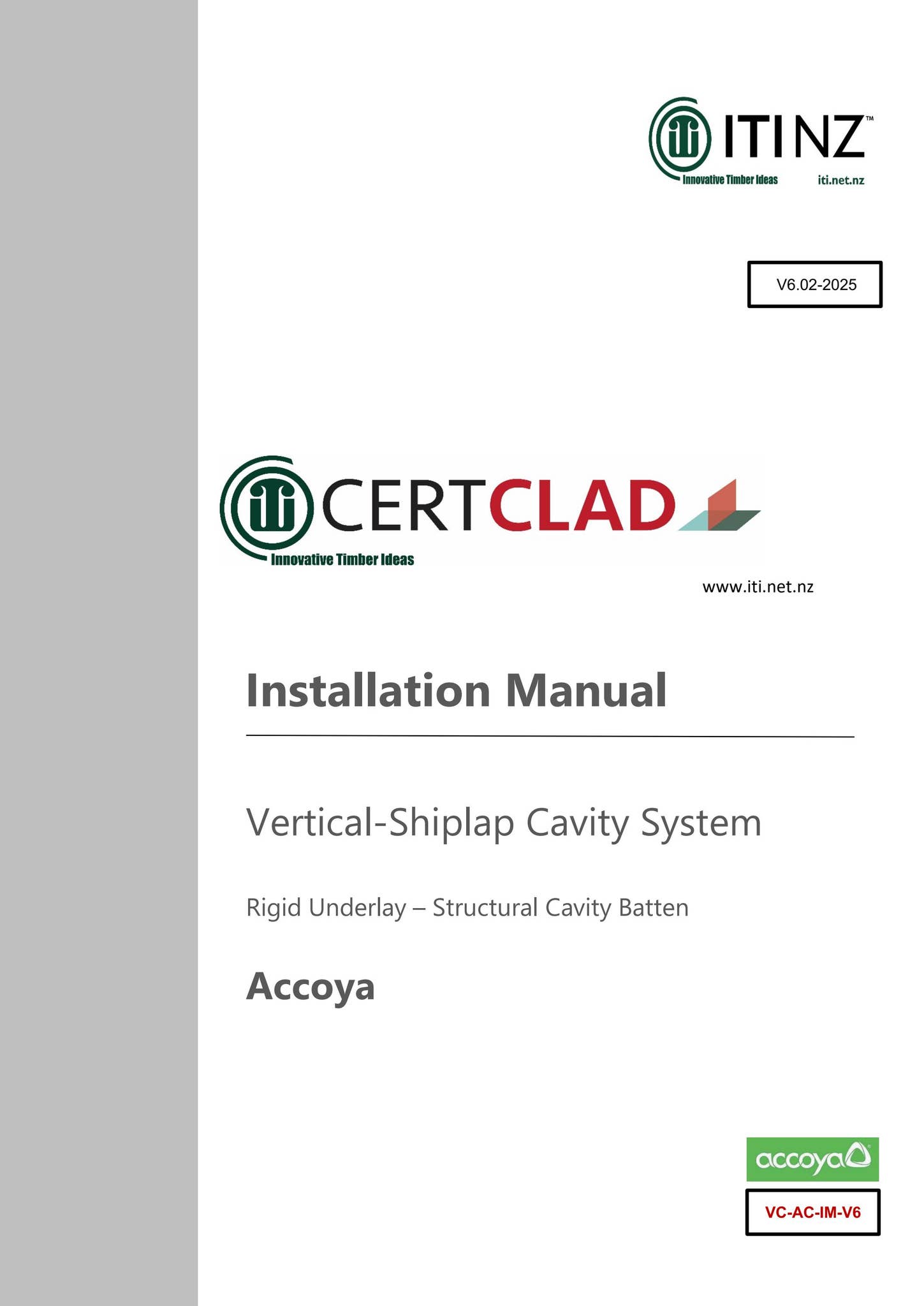 Accoya - Vertical Shiplap Cavity System - Rigid Underlay with ...